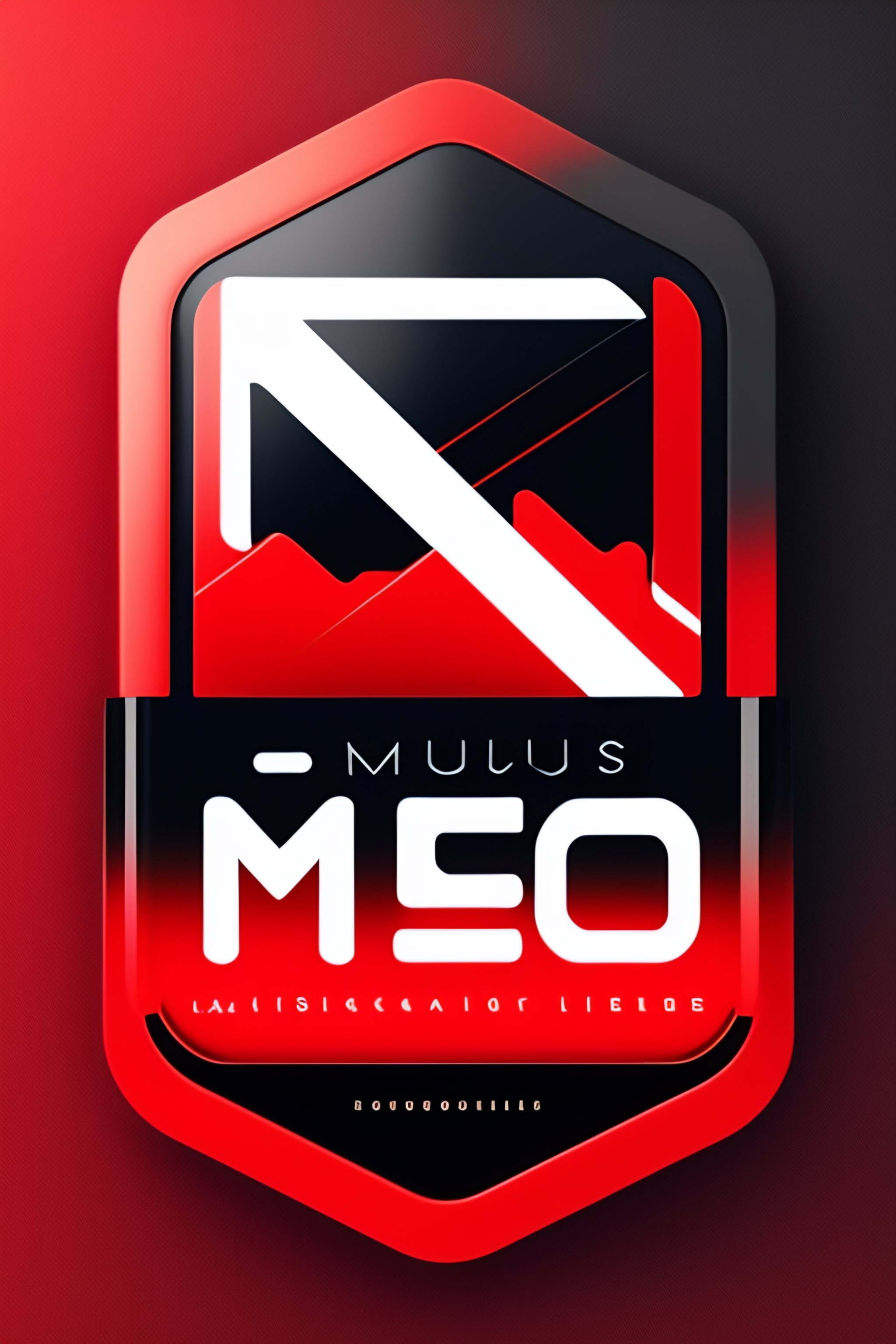 Lexica - Logo for a blockchain company named Modulus. Logo be red in ...
