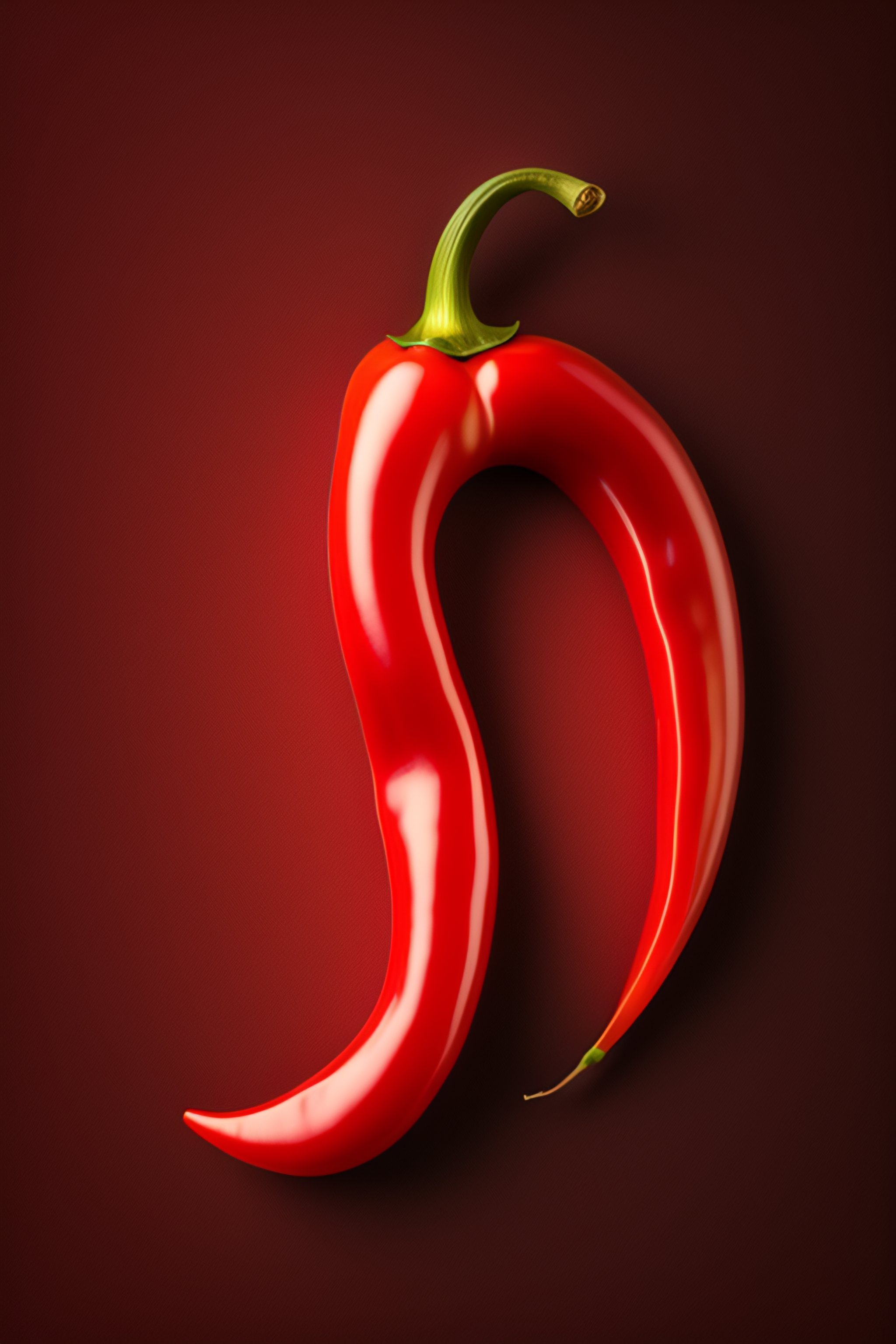 Lexica - A question mark in the shape of red pepper on transparent ...