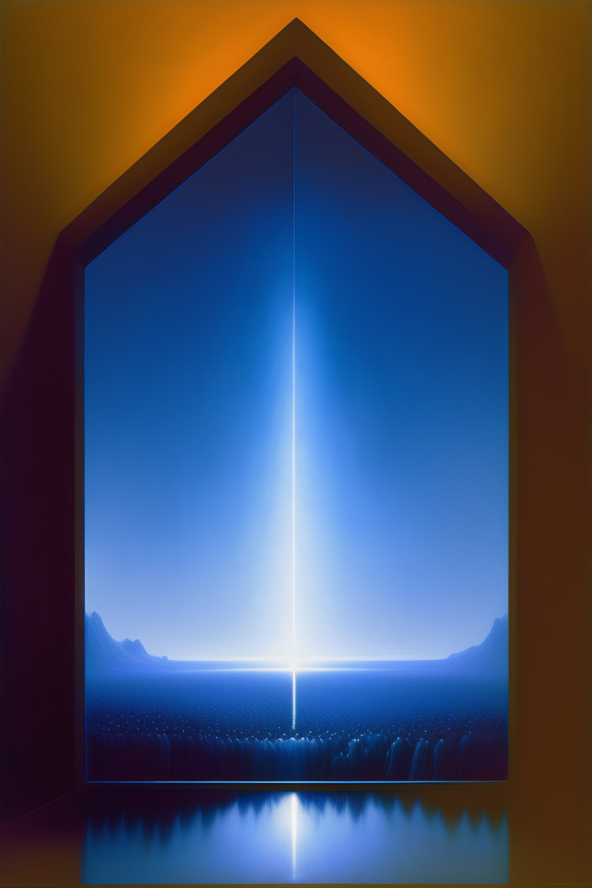 Lexica - Worshippers in robes huddled around a very complex gigantic ...