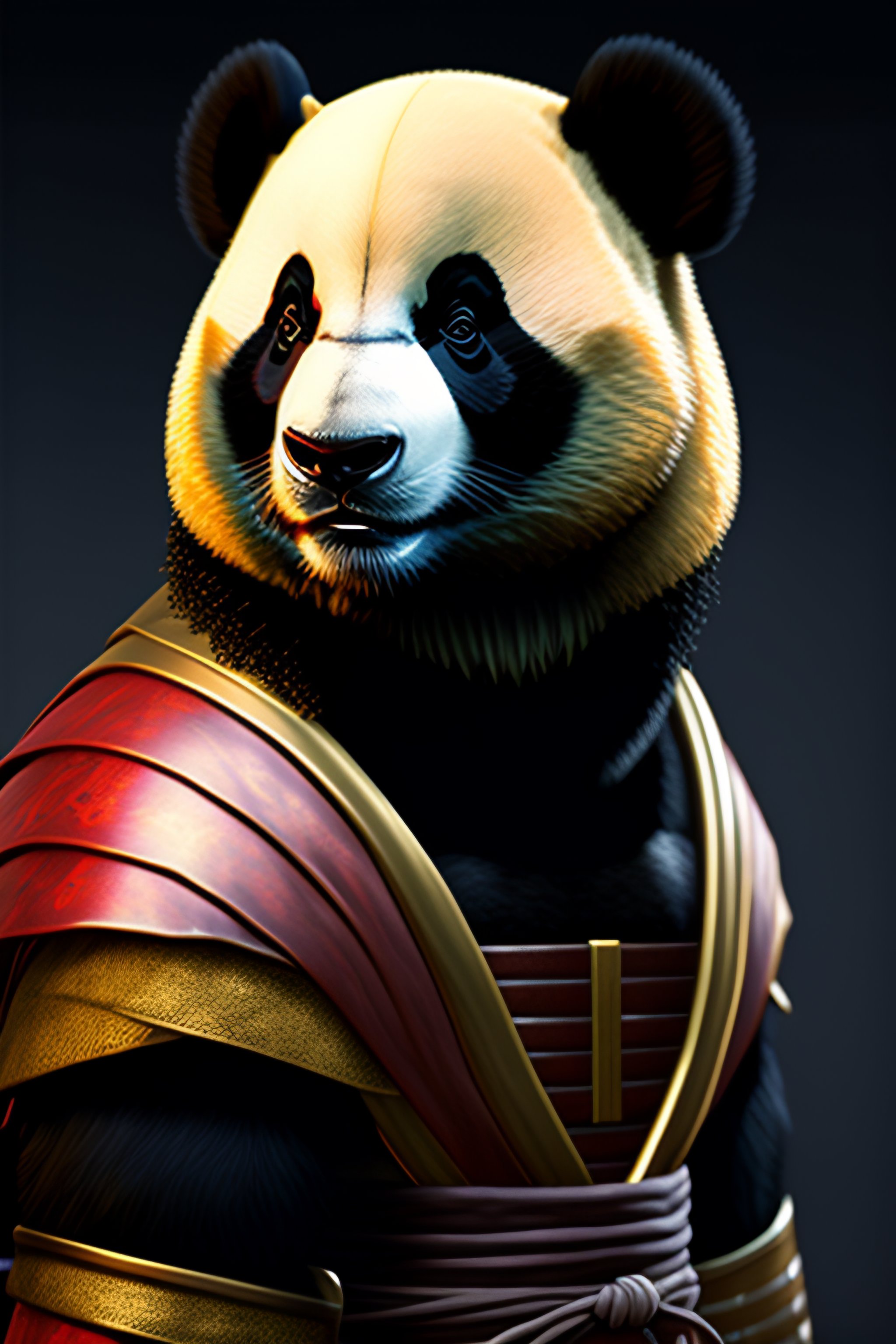 Lexica - Panda shinobi of Naurto , Realistic , detailed