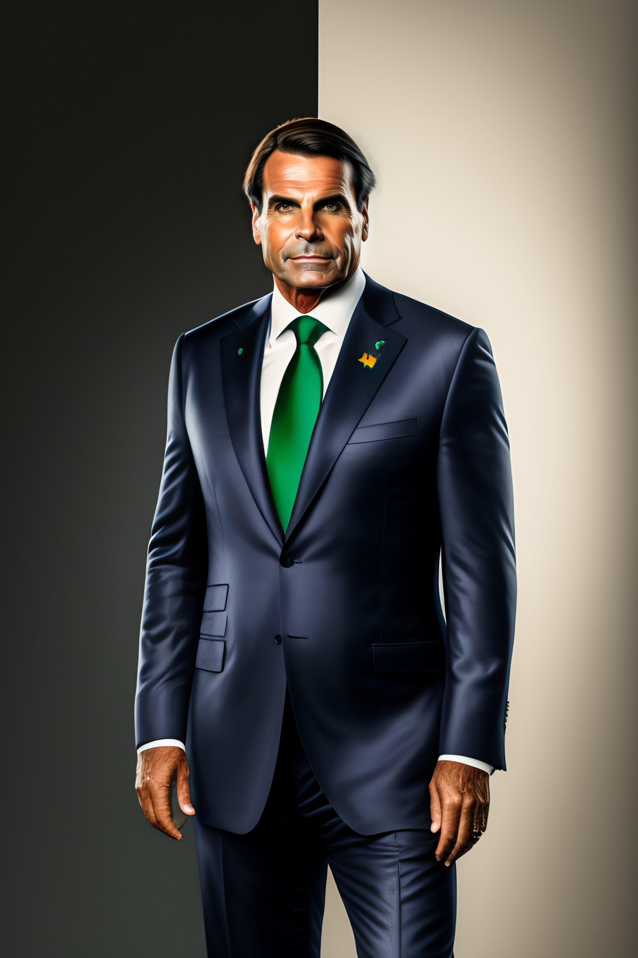 Lexica - A full-body portrait of Brazilian President Jair Bolsonaro ...