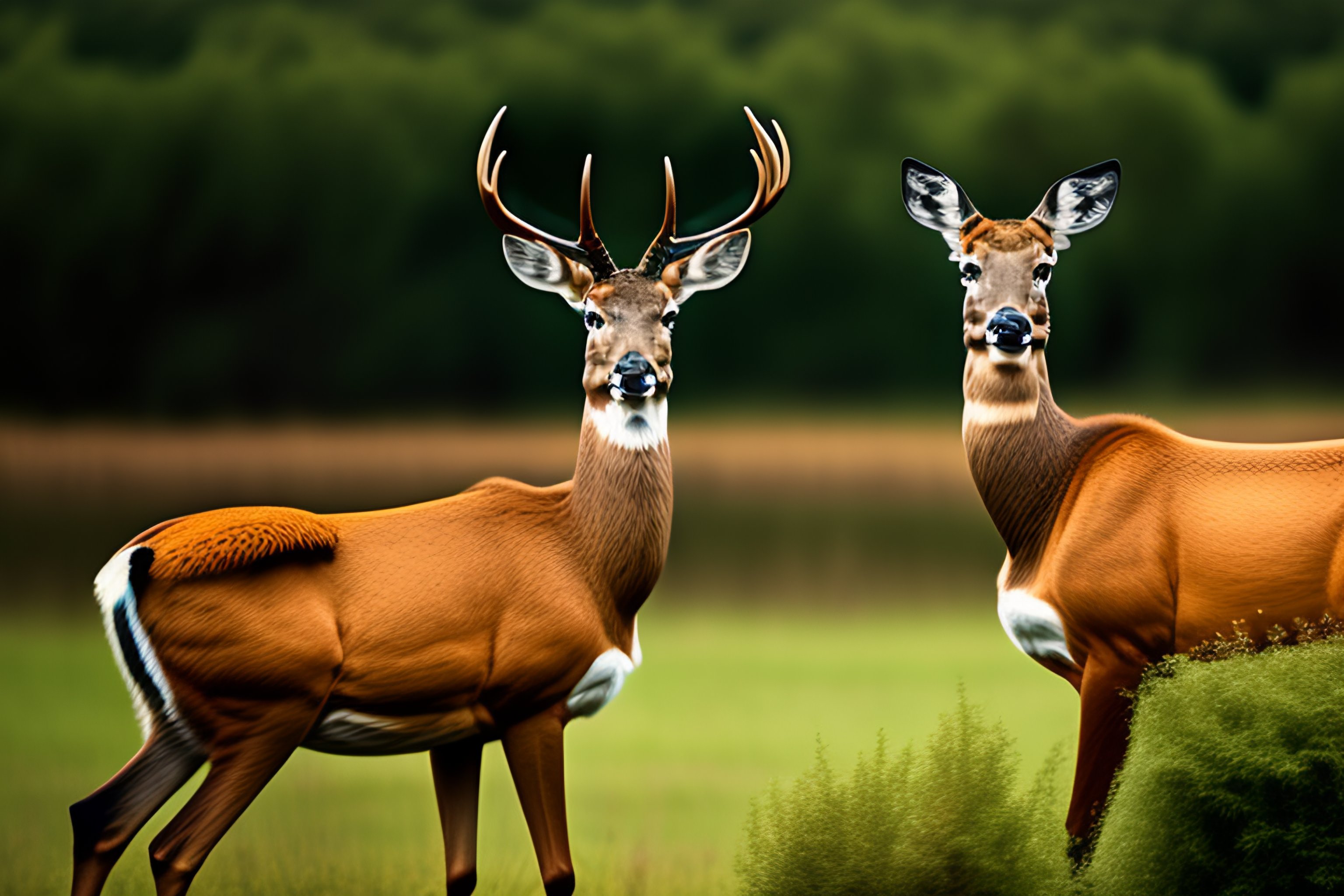 Lexica - Photograph of deer.