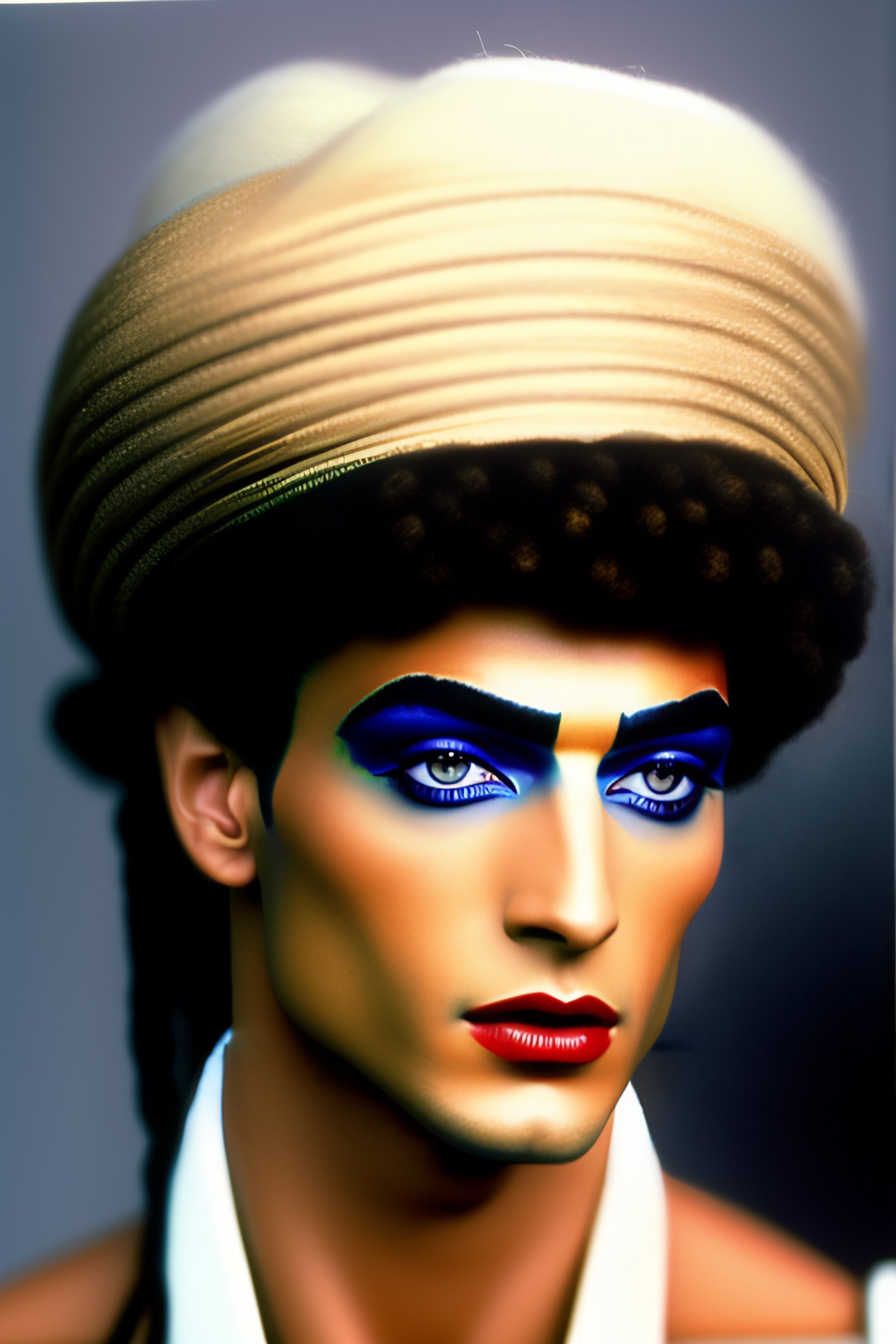 Lexica - 80s Boy George as a Ken doll, dreadlocks, delicate makeup ...