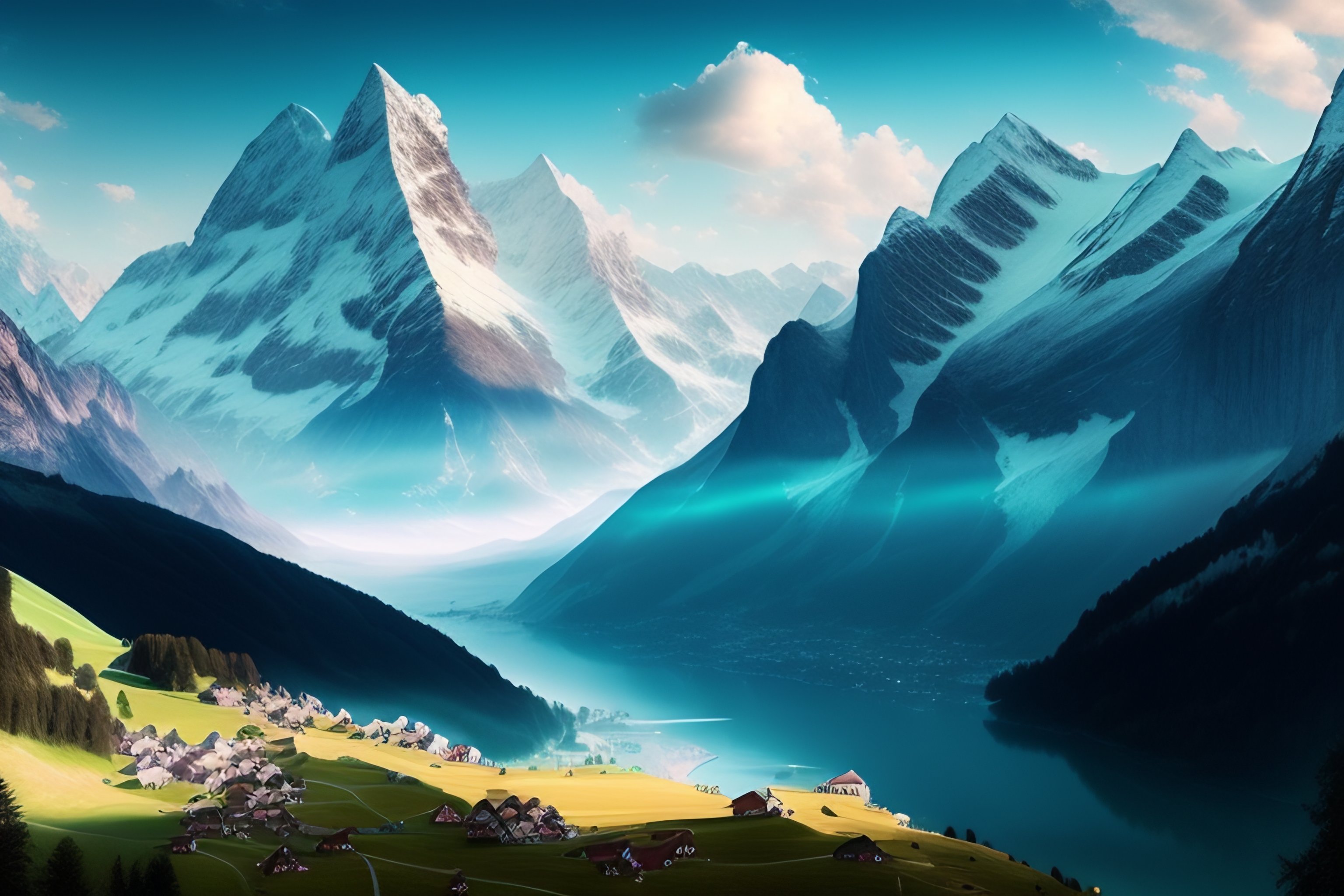 Lexica - A beautiful and highly detailed matte painting of the epic ...