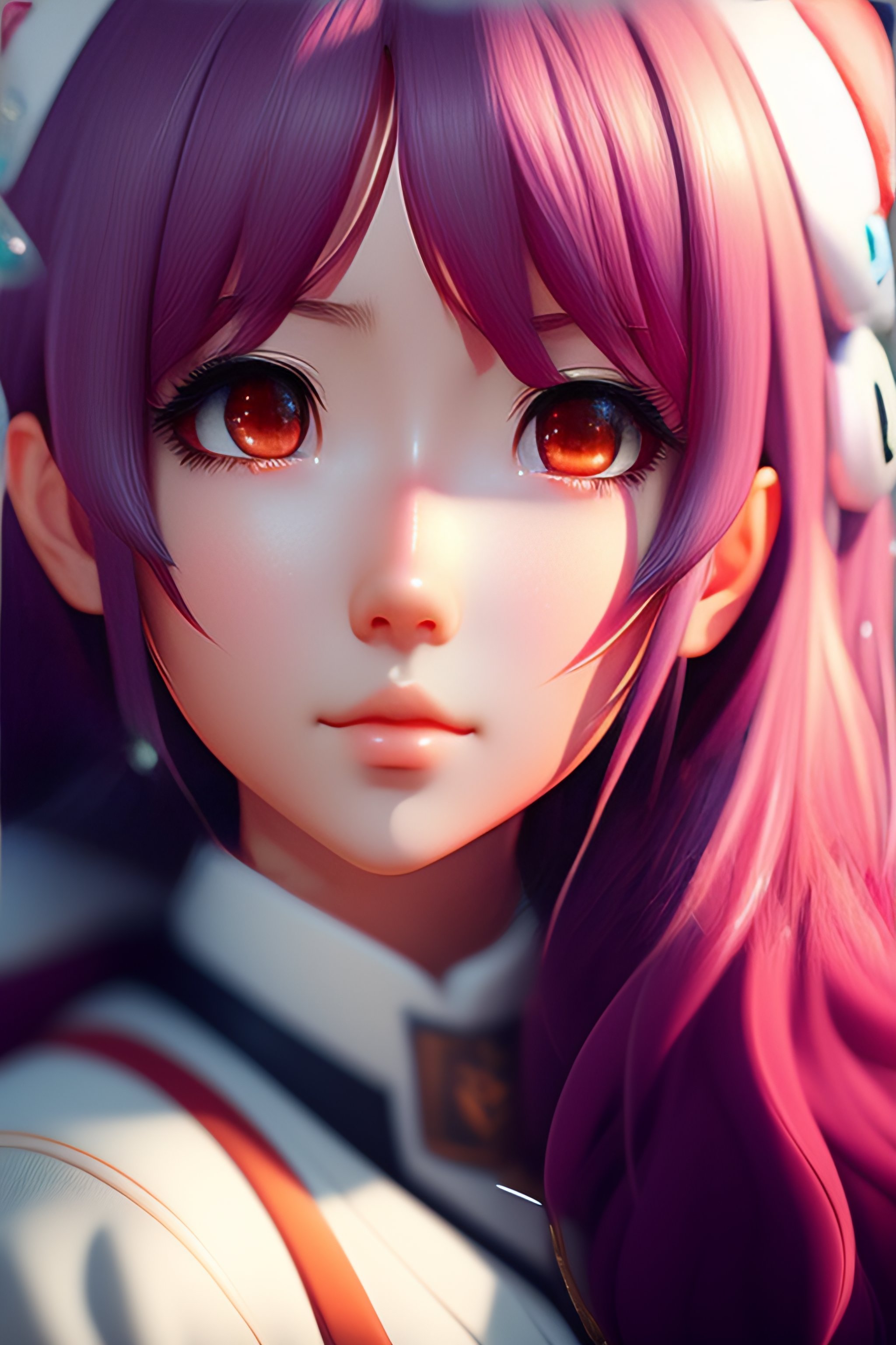 Lexica Anime Of Girl Anime Octane Render A Head Shot Face Up In Bed Moe Kawaii