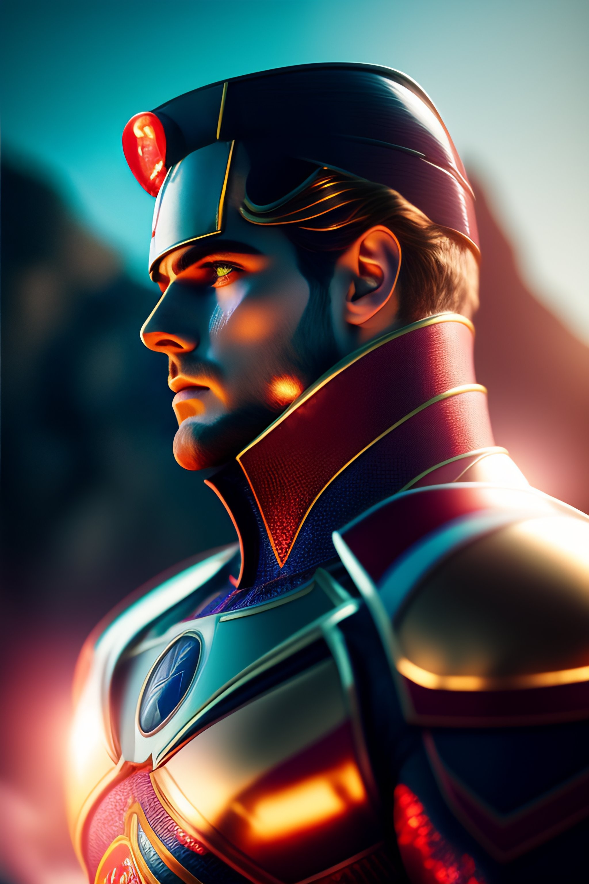 Lexica - Henry Cavill as handsome muscular hero Captain Britain ...