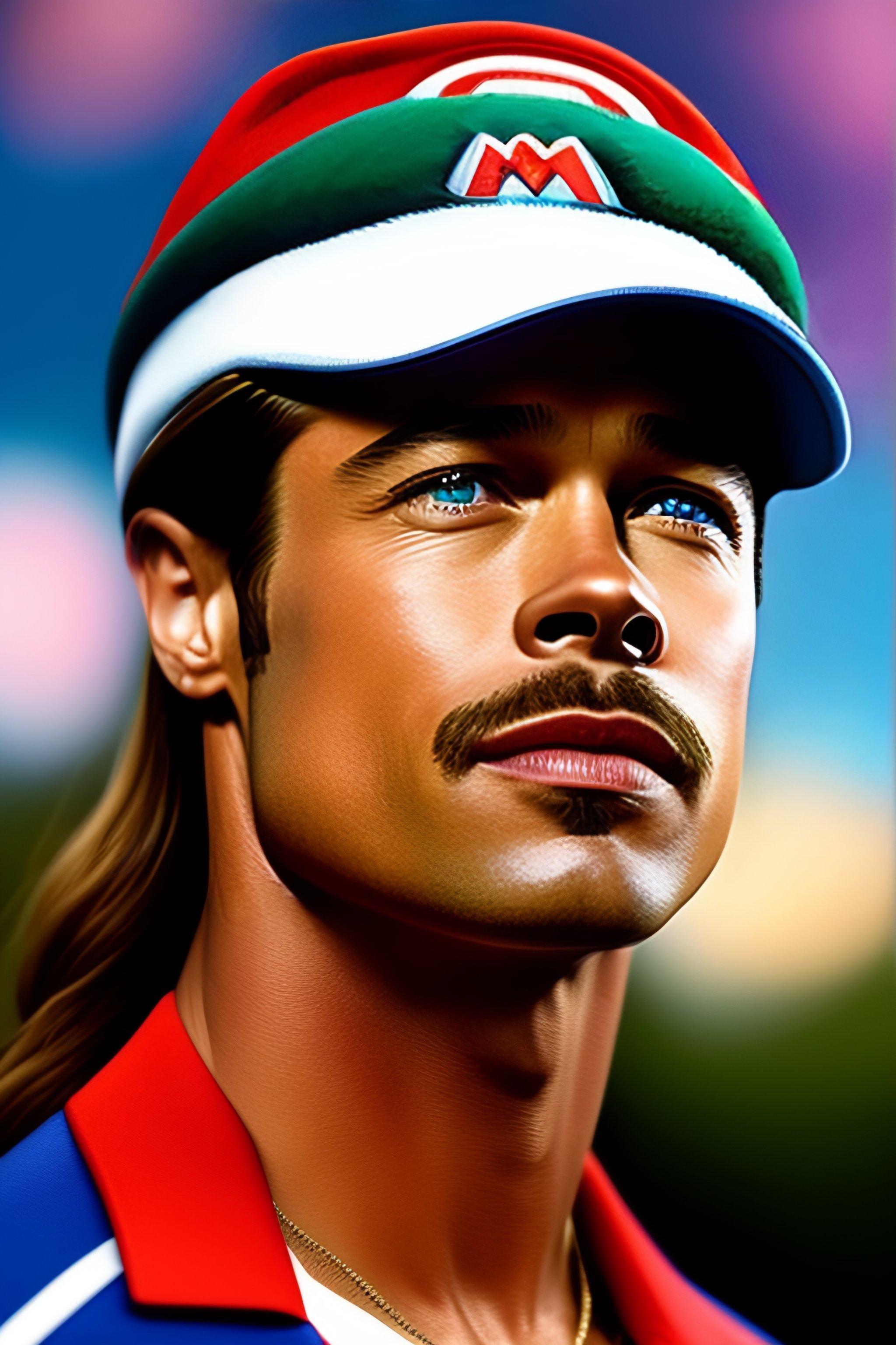 Lexica - Retrato do Brad Pitt como super mario, live action adaptation ...