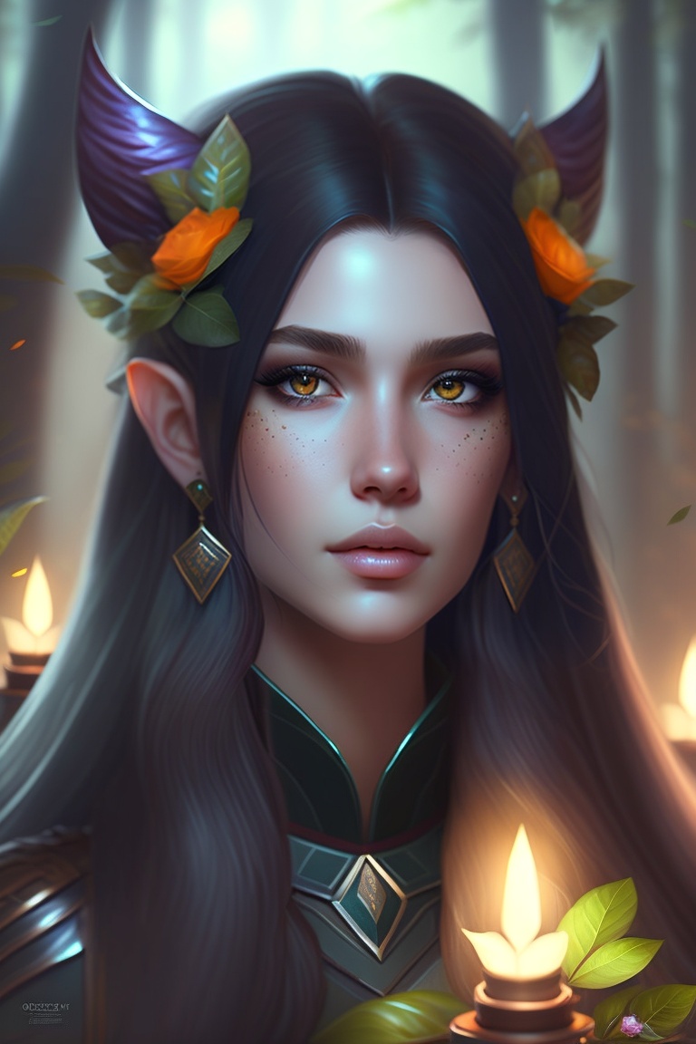 Lexica - Photo of a beautiful elf girl with a dark expression, in a ...