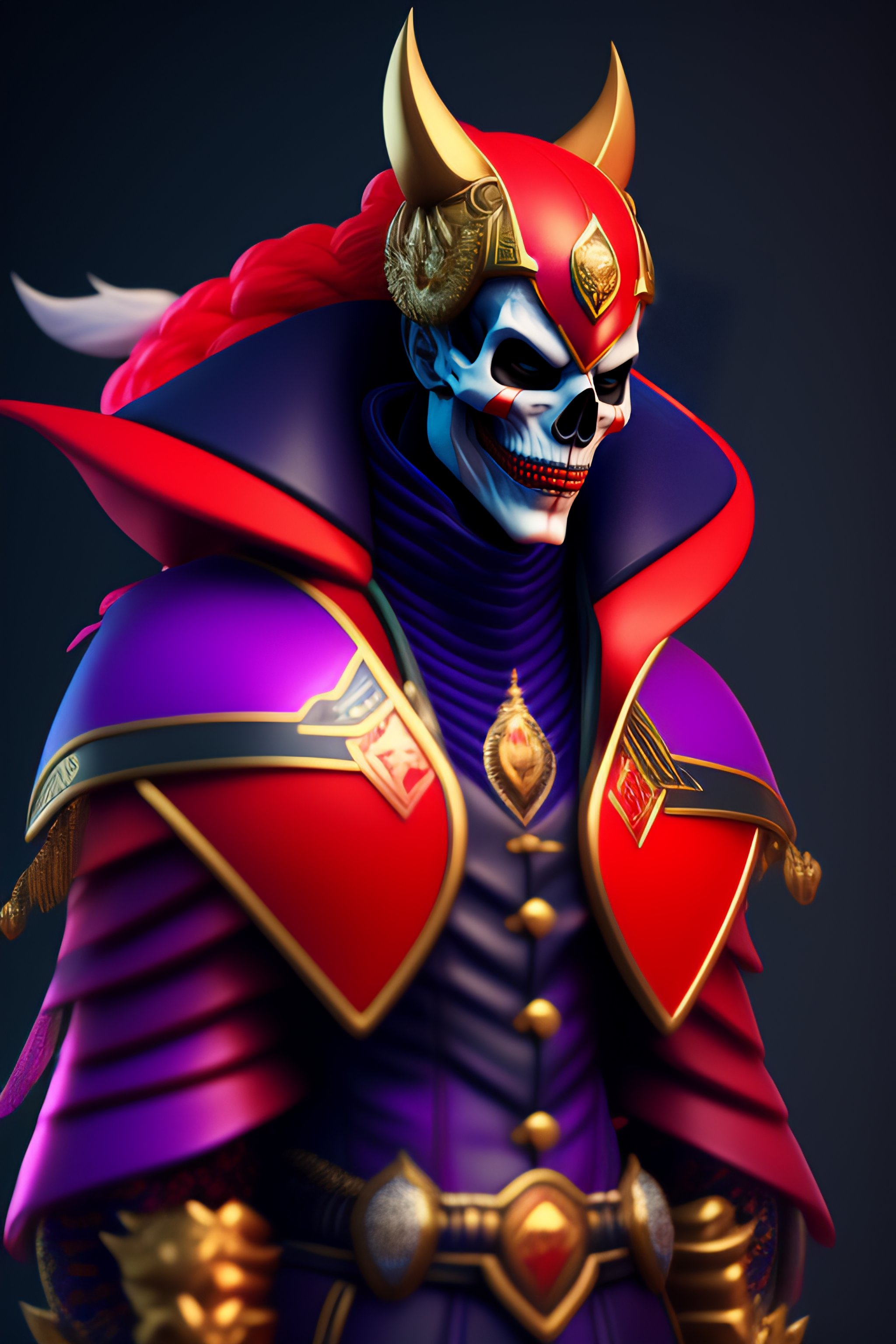 Lexica - An extremely complex mobile phone, skull joker ninja suit ...