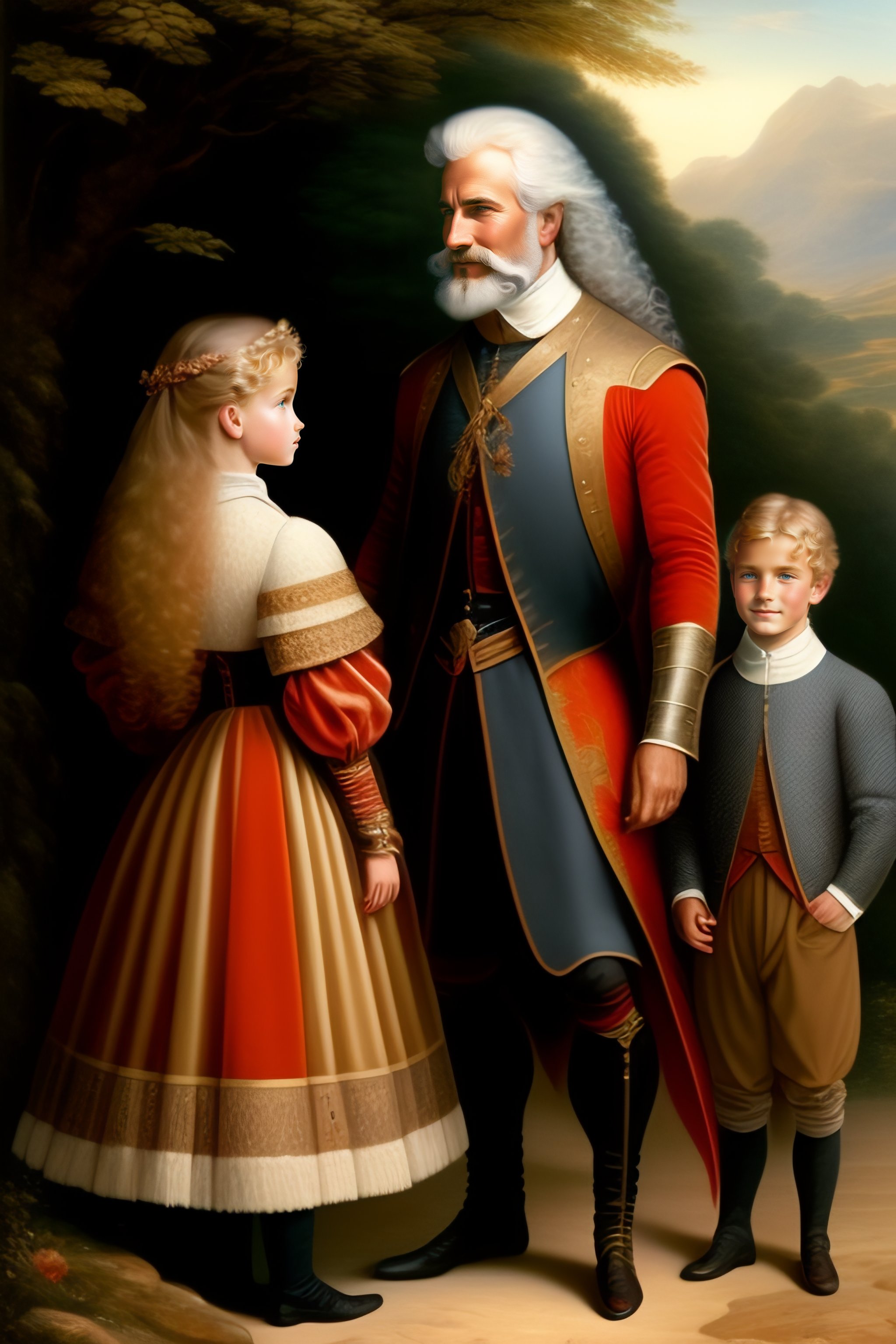 Lexica - A fantasy-picture of a 17'th century man with gray hair. He is ...