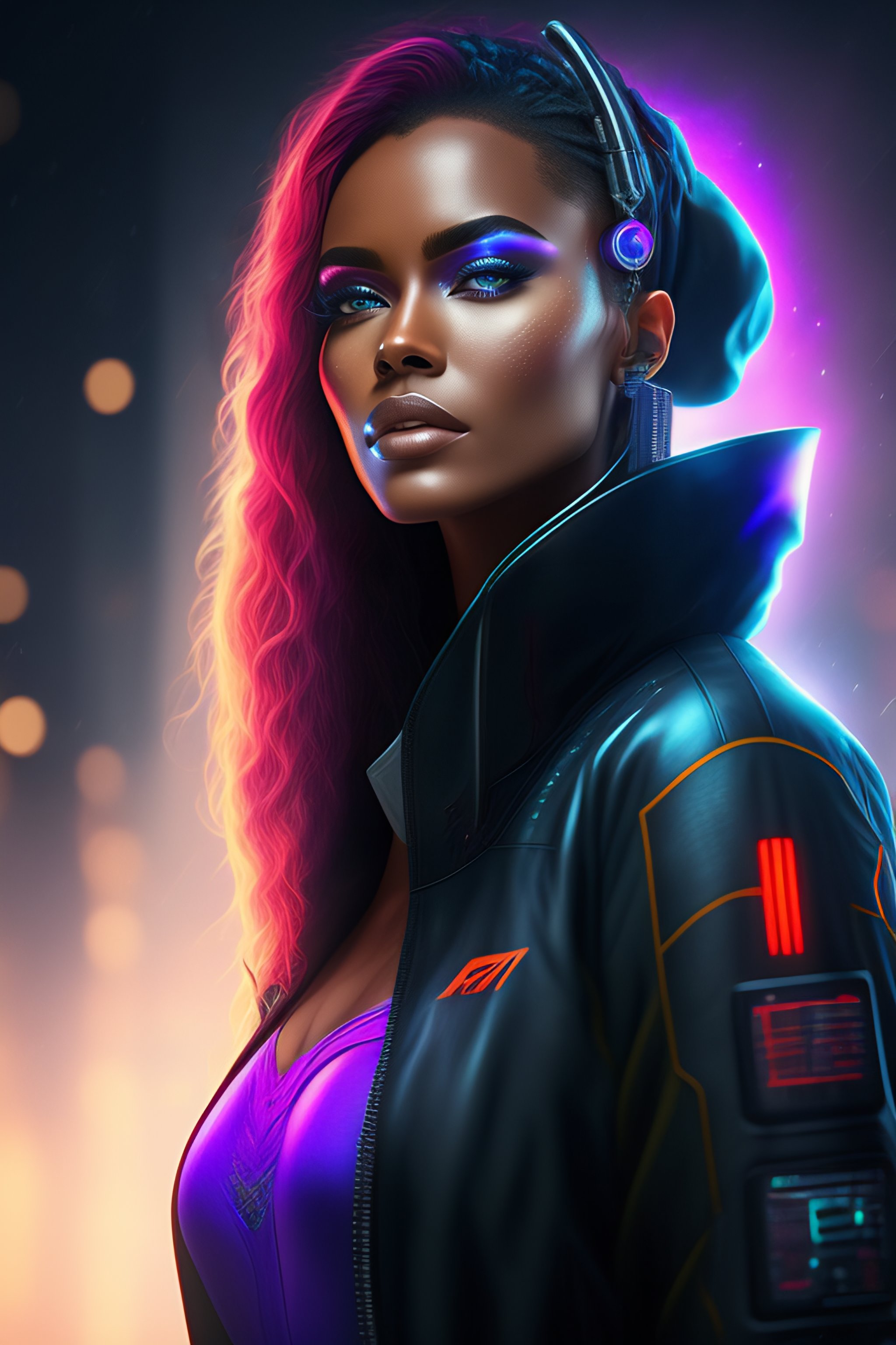 Lexica - Beautiful, cyberpunk, tech mage