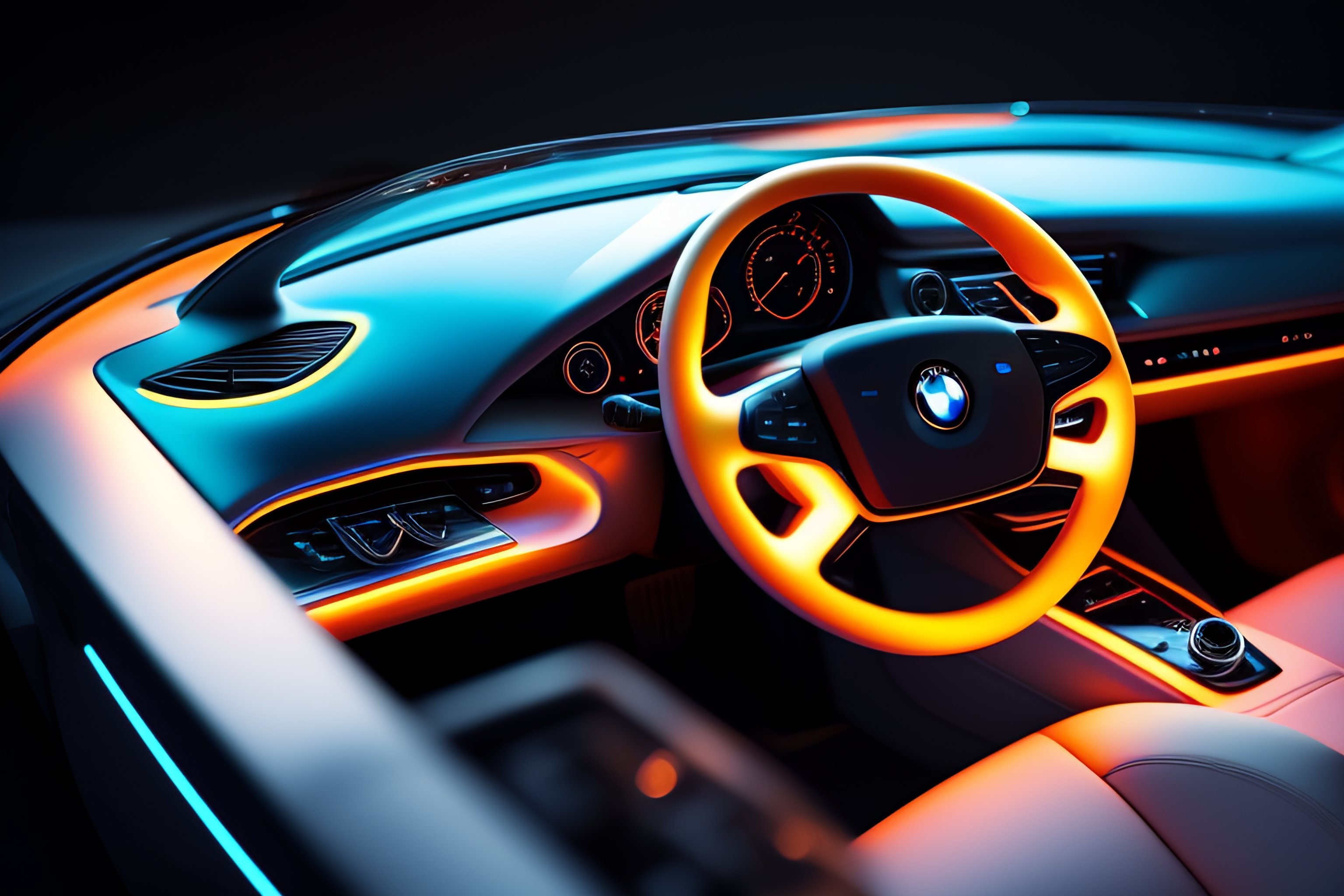 Lexica - BMW glowing LED steering wheel