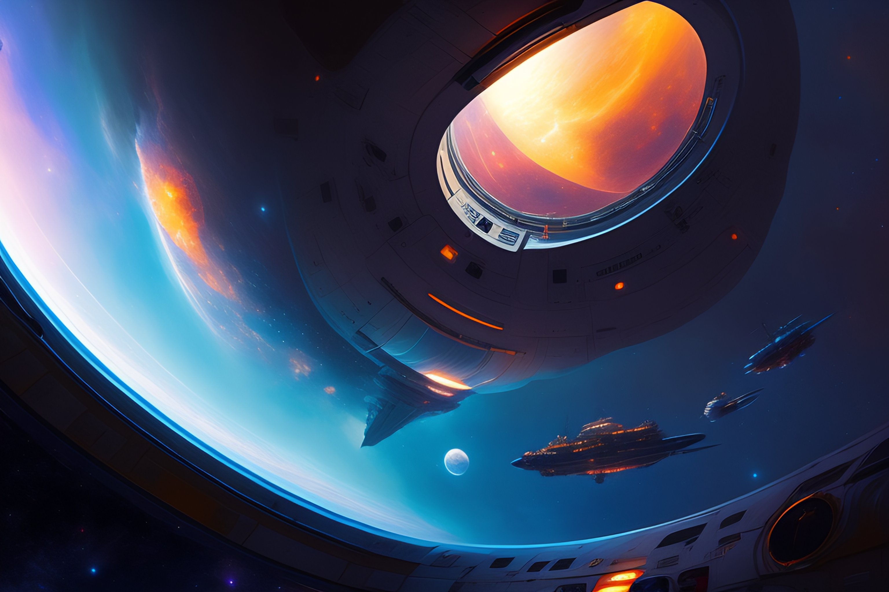 Lexica - Deep space, Interior of space station, nebula, Jordan grimmer ...