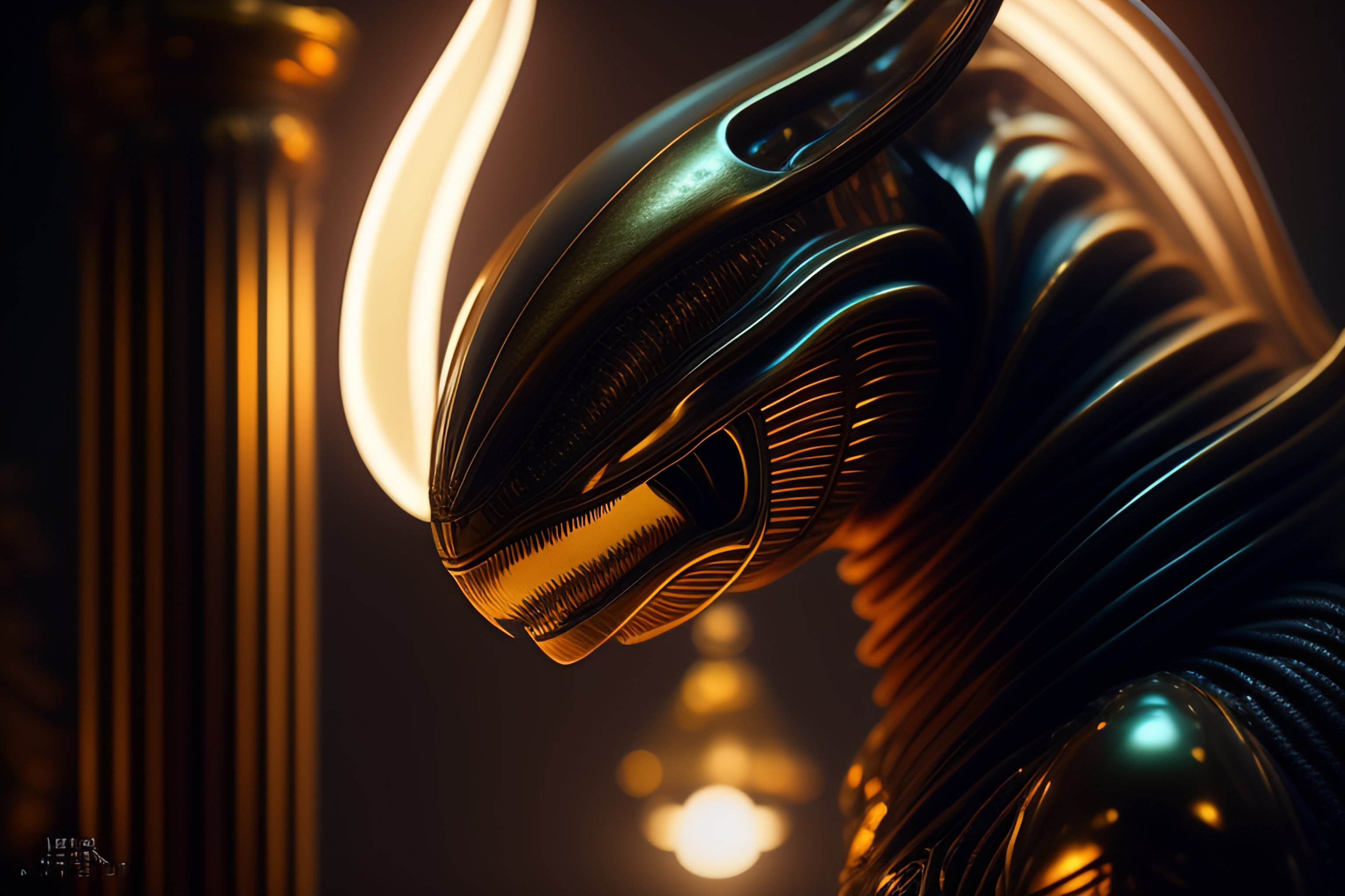 Lexica - Epic professional digital art of alien, atmospheric lighting ...