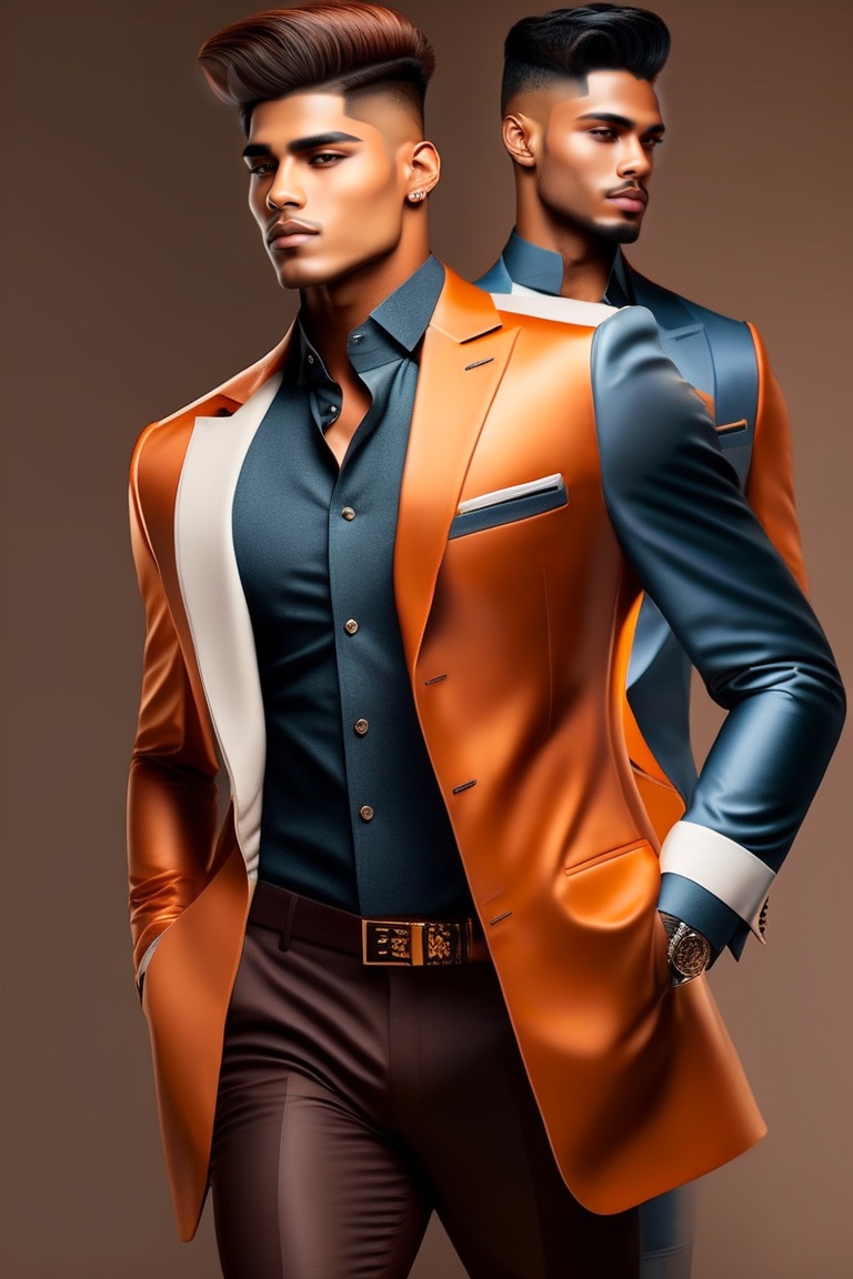 Lexica - Brown skin colour , black and white shirt blazer smart and ...