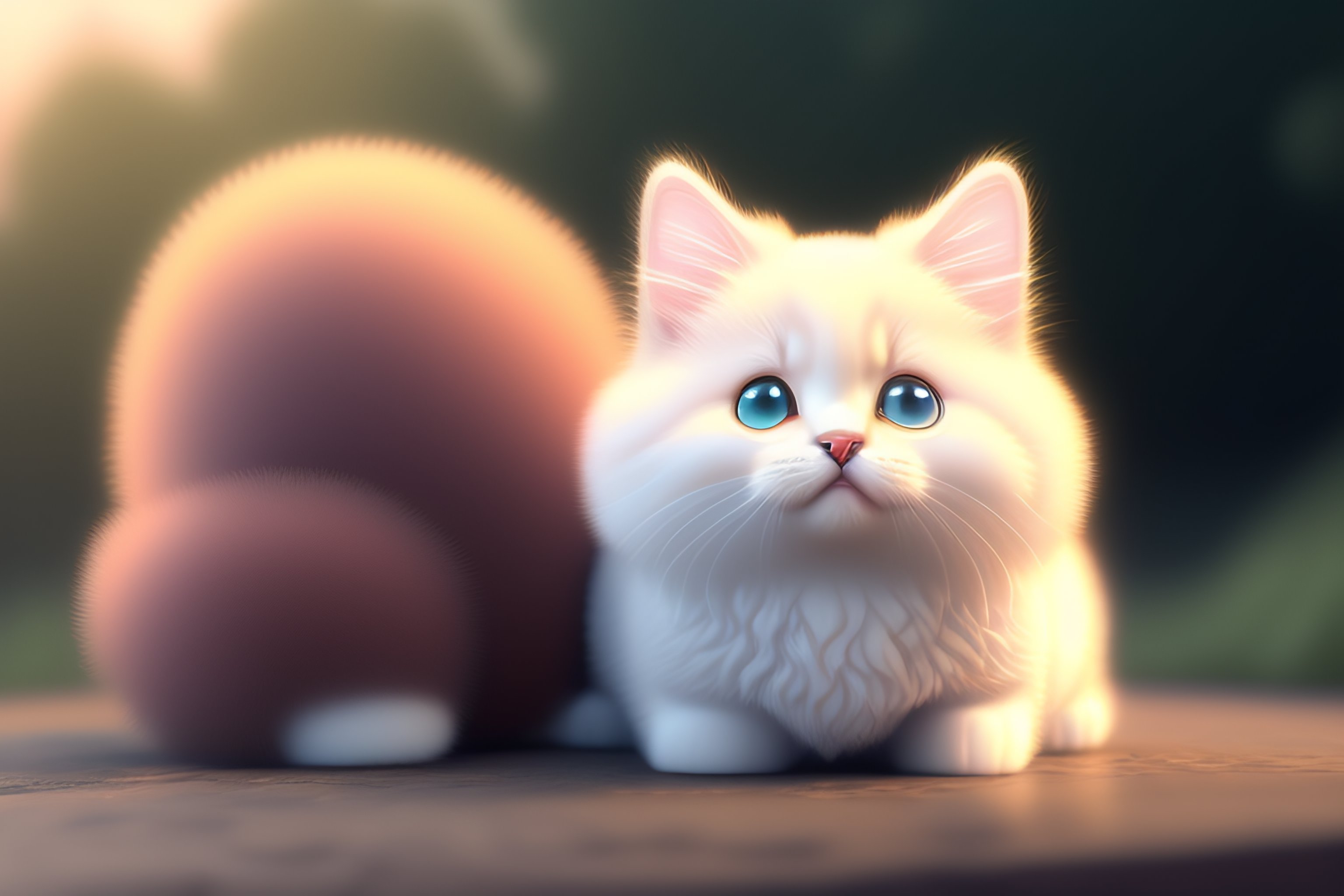 Lexica - Cute and adorable fluffy baby cat, fantasy, dreamlike, super ...