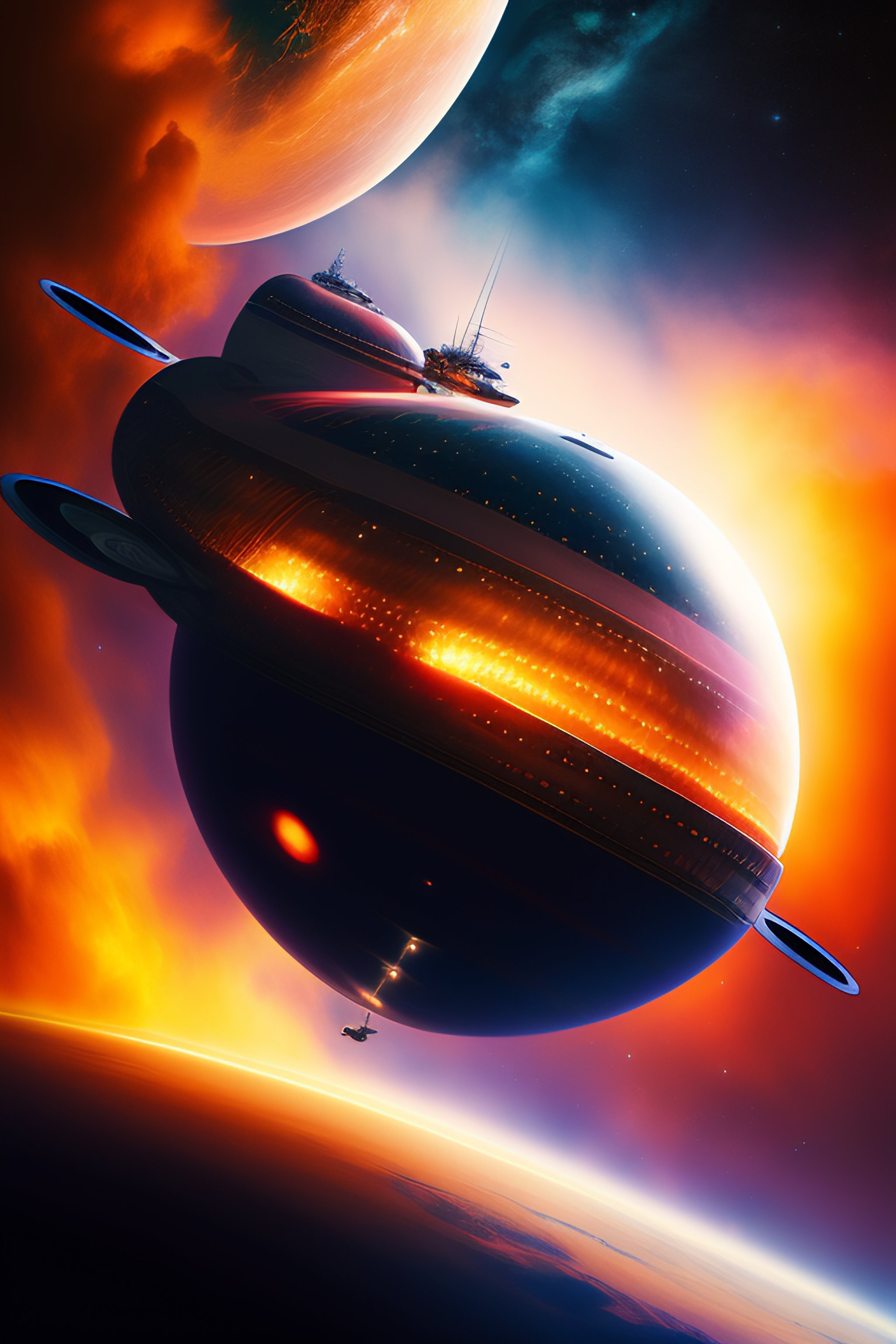 Lexica - Space ship under fire