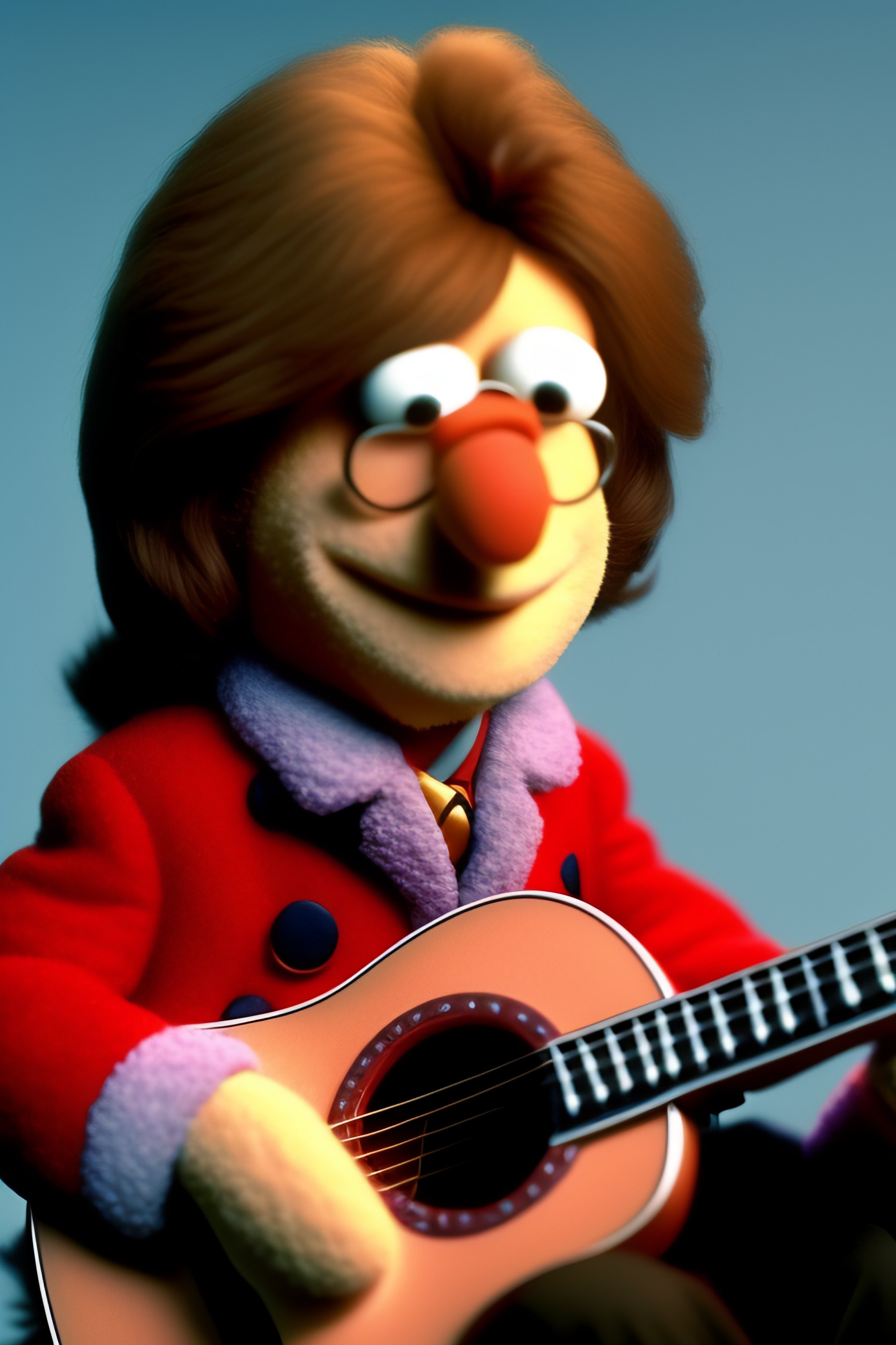 Lexica - John Lennon as a muppet, playing guitar