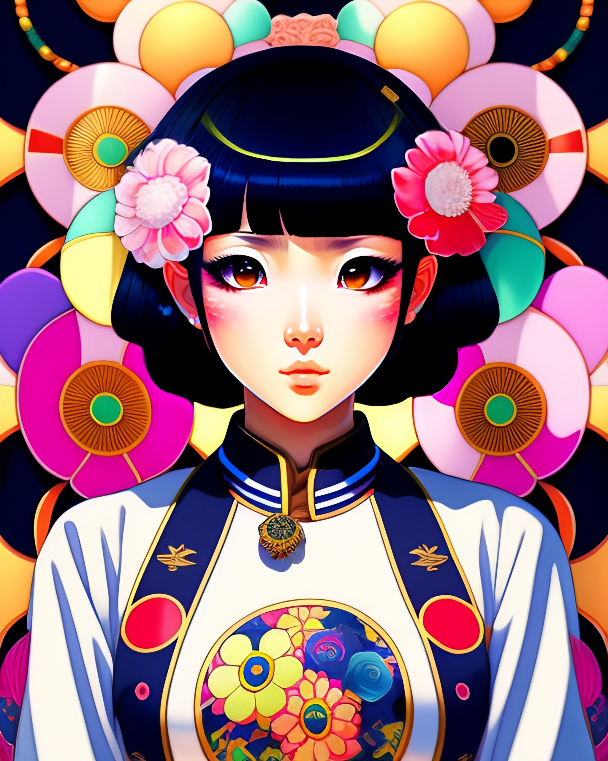 Lexica - Poster, upper portrait of anime girl, ultra-detailed, cel ...