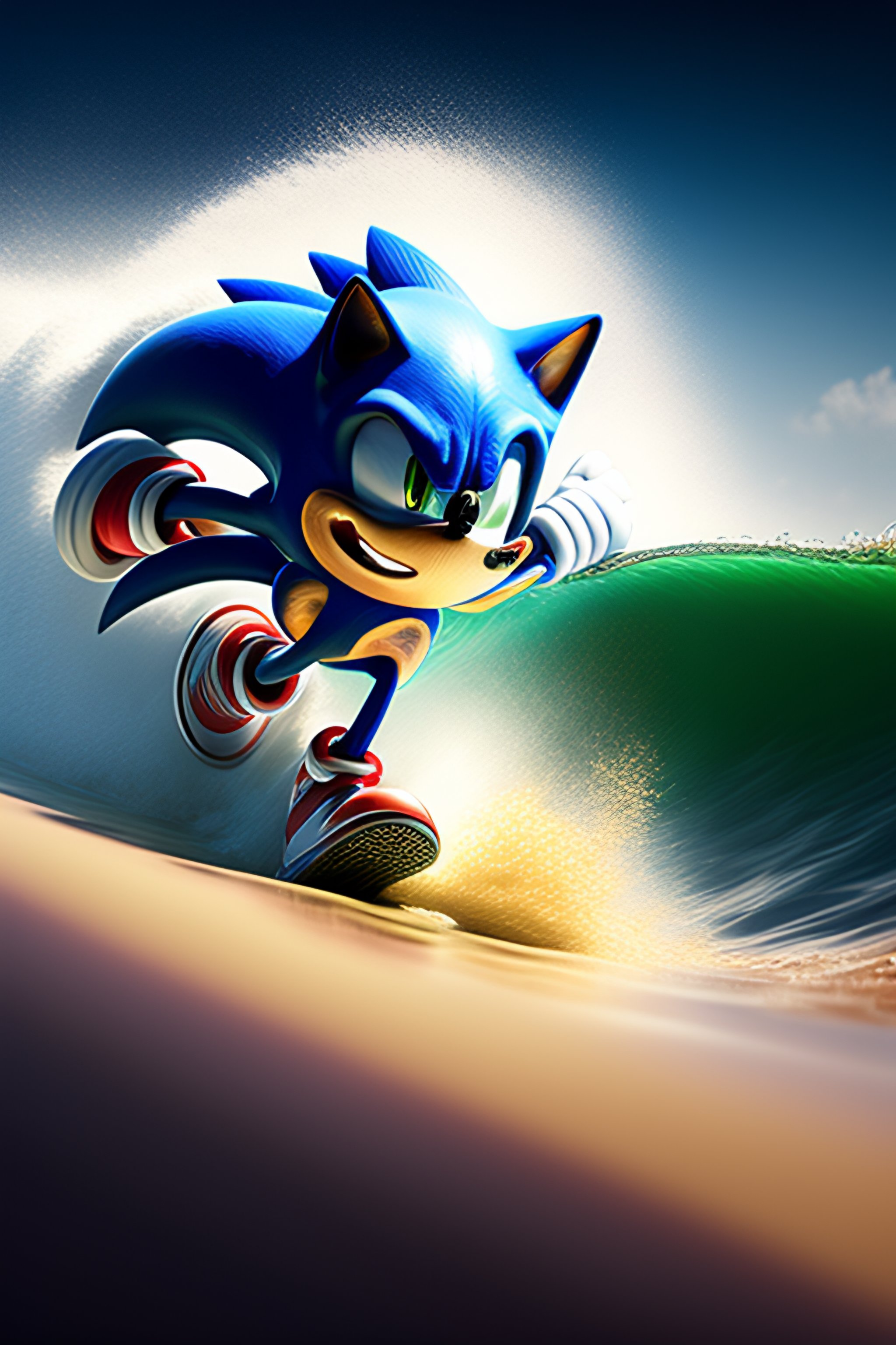 Sonic Running On Water
