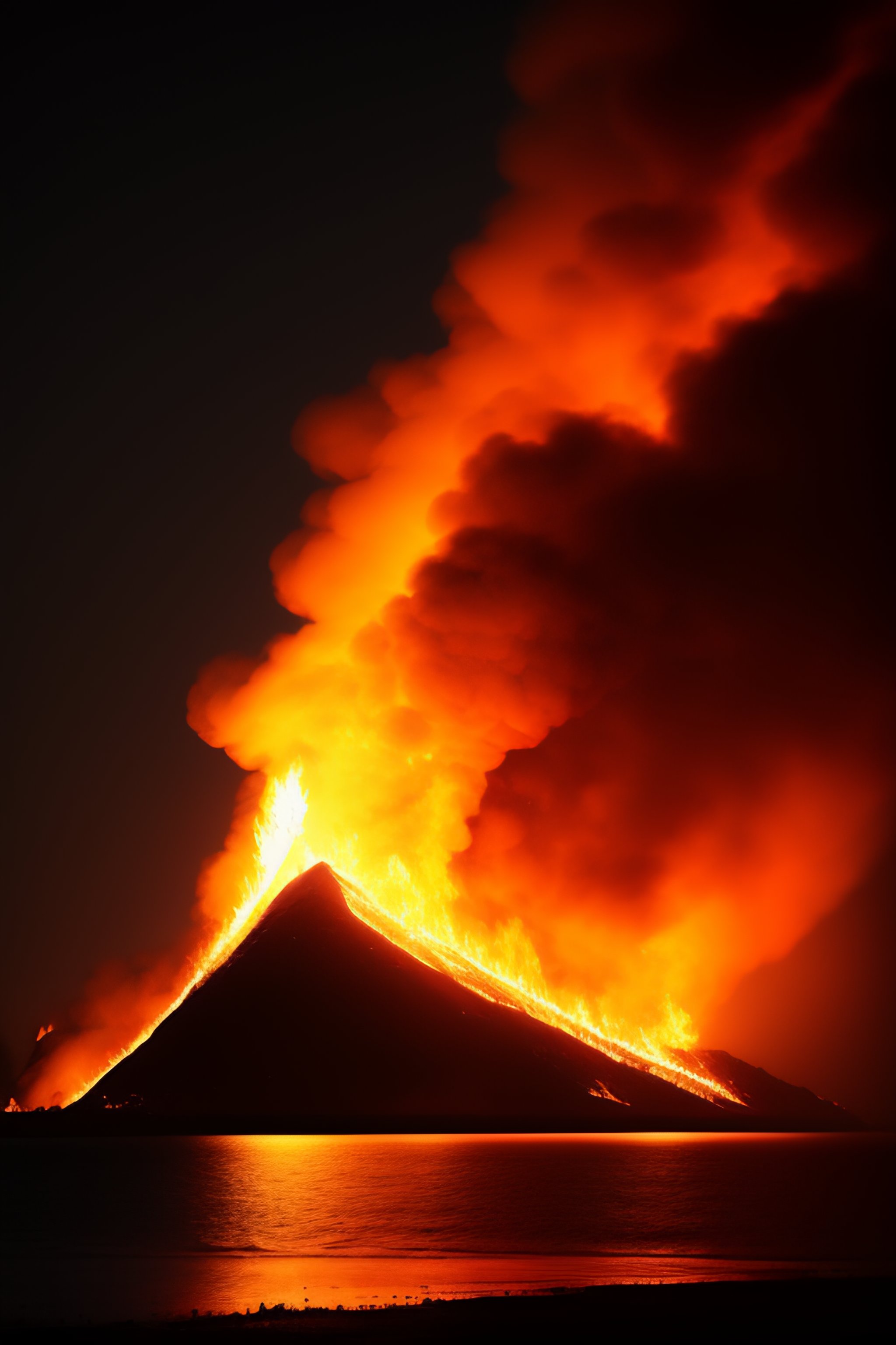 Lexica - Dramatic lighting, dramatic fire