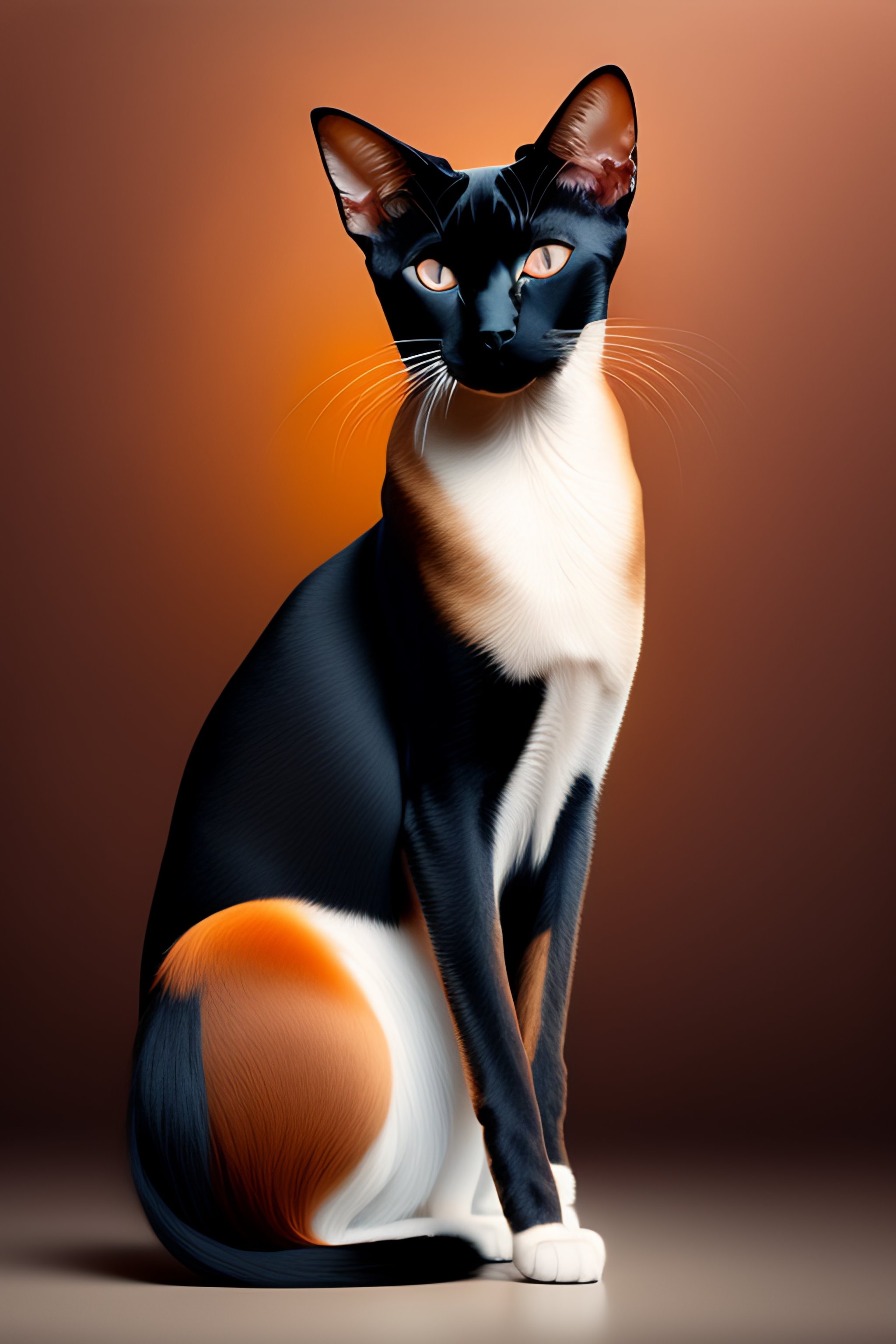 Lexica - Siamese cat, full body, vetorial art