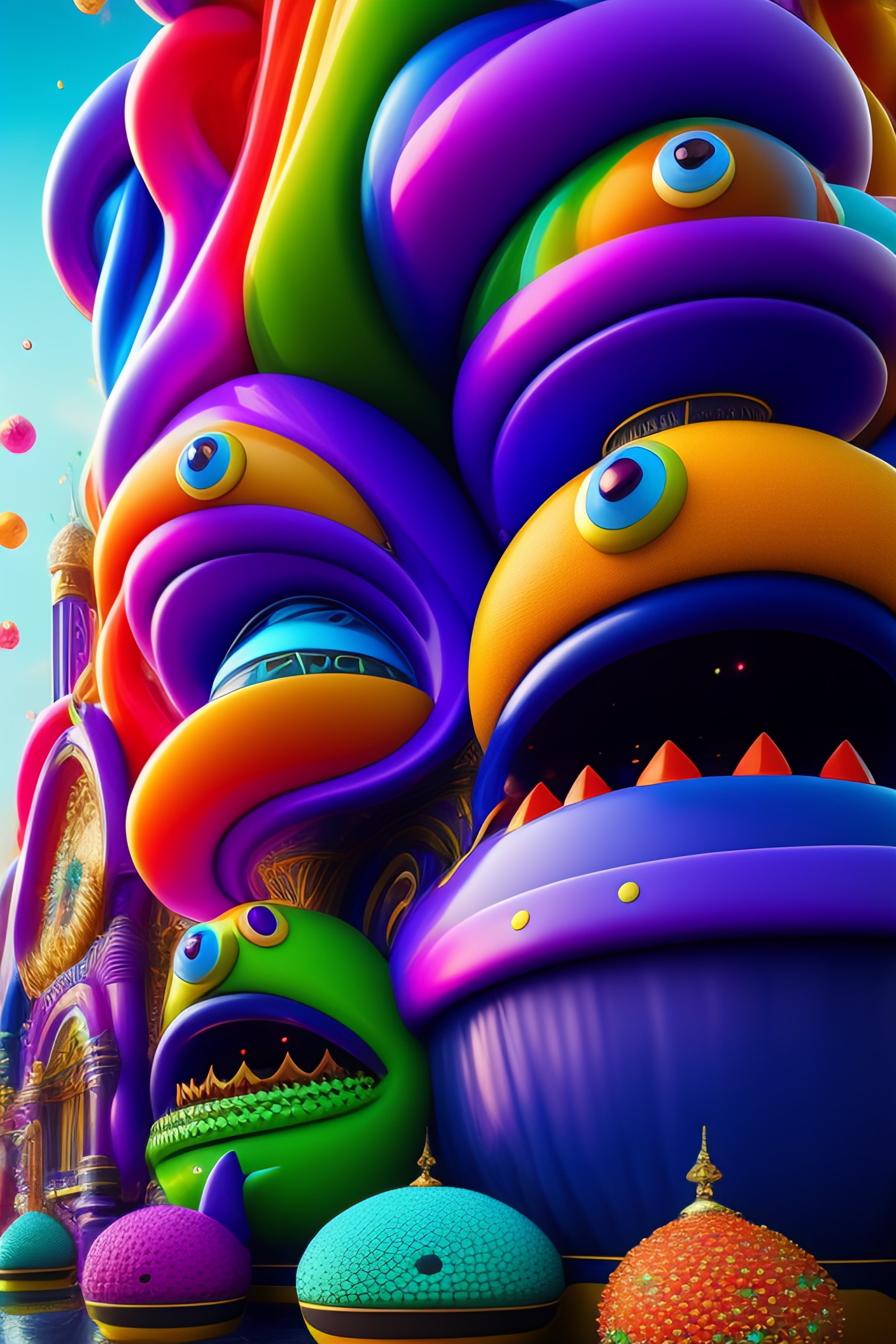 Lexica - The silly monsters parade, 8k, hyper details, rich colors ...