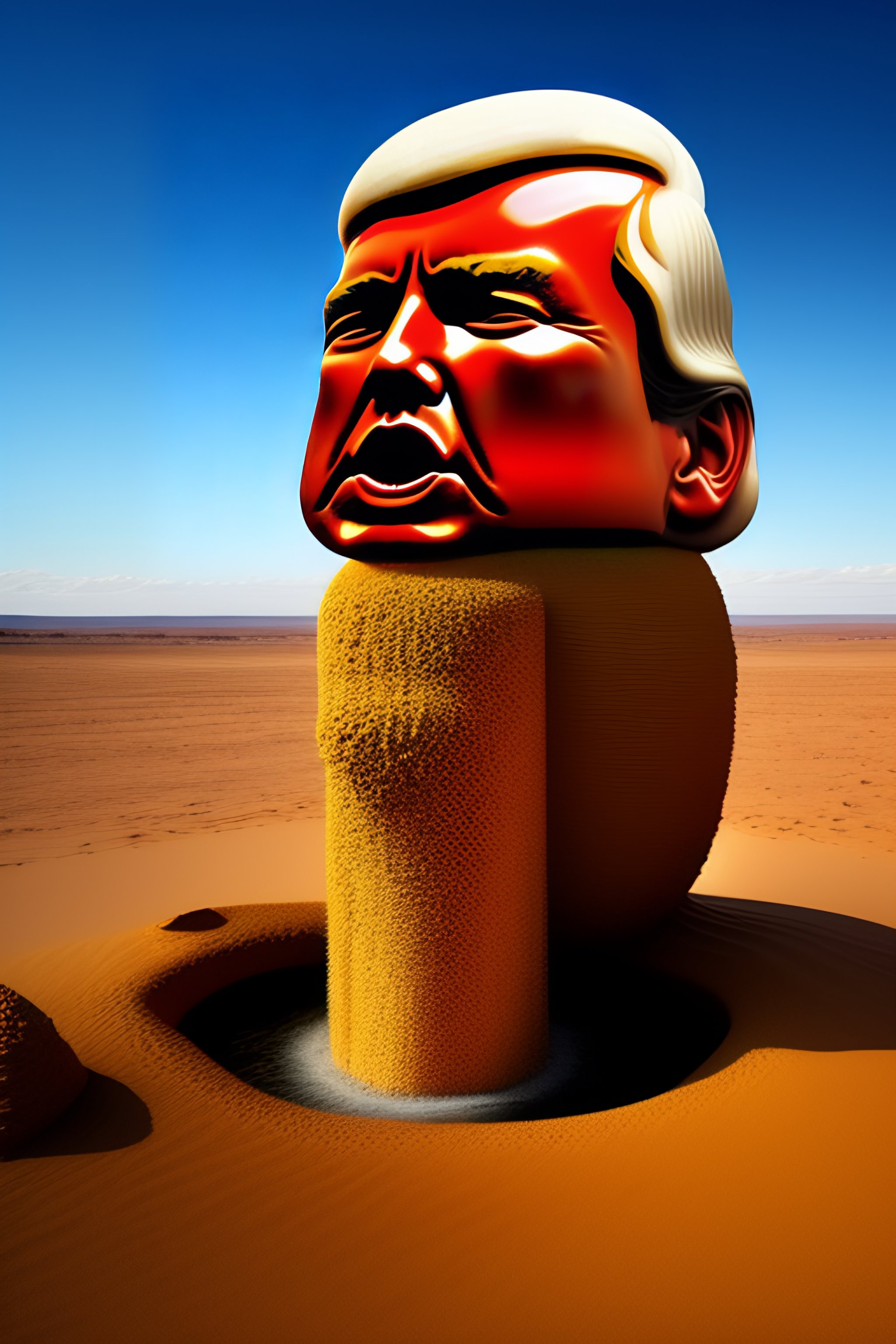 Lexica - Donald Trump made out of poo