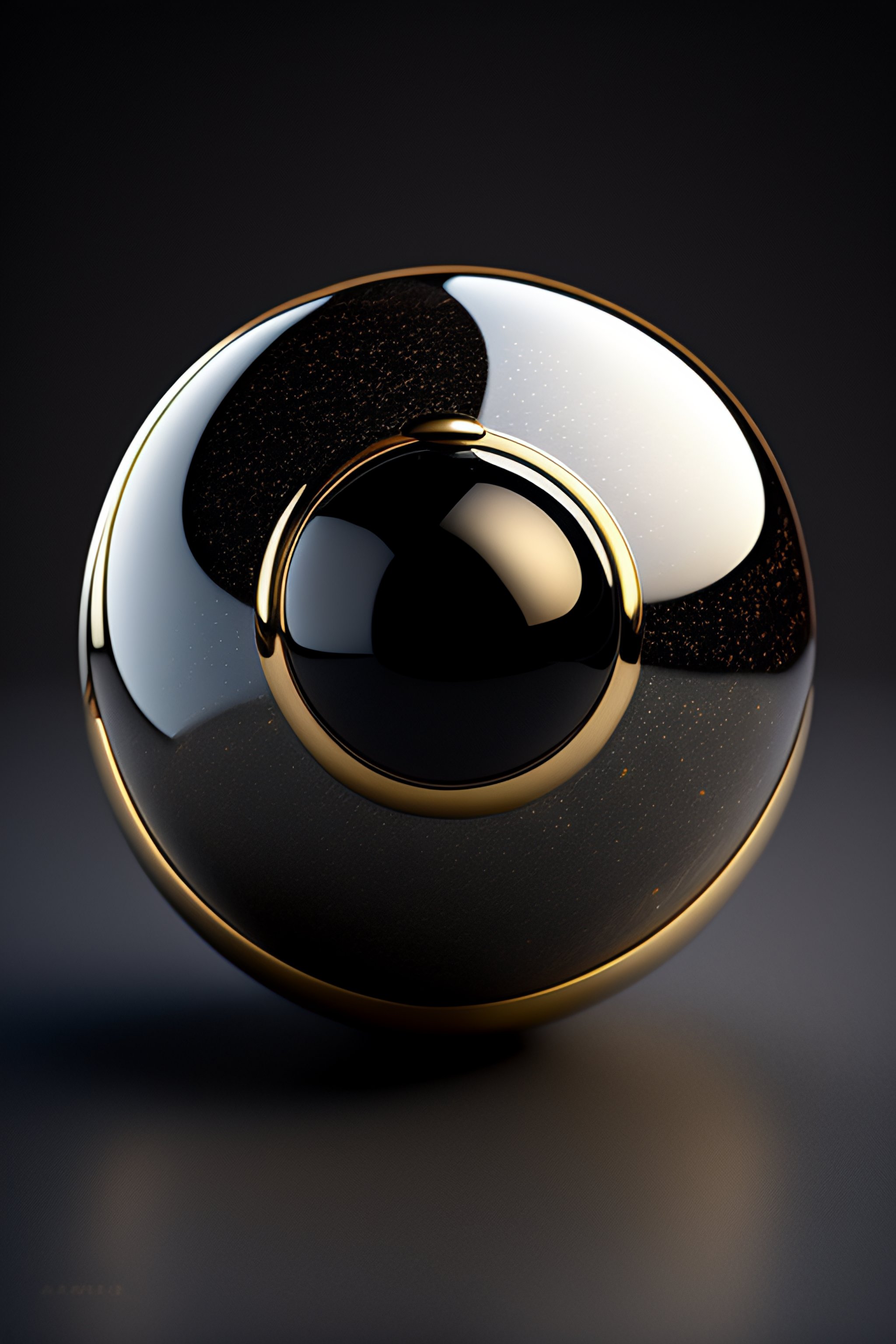 Lexica - Eight ball made of black stone