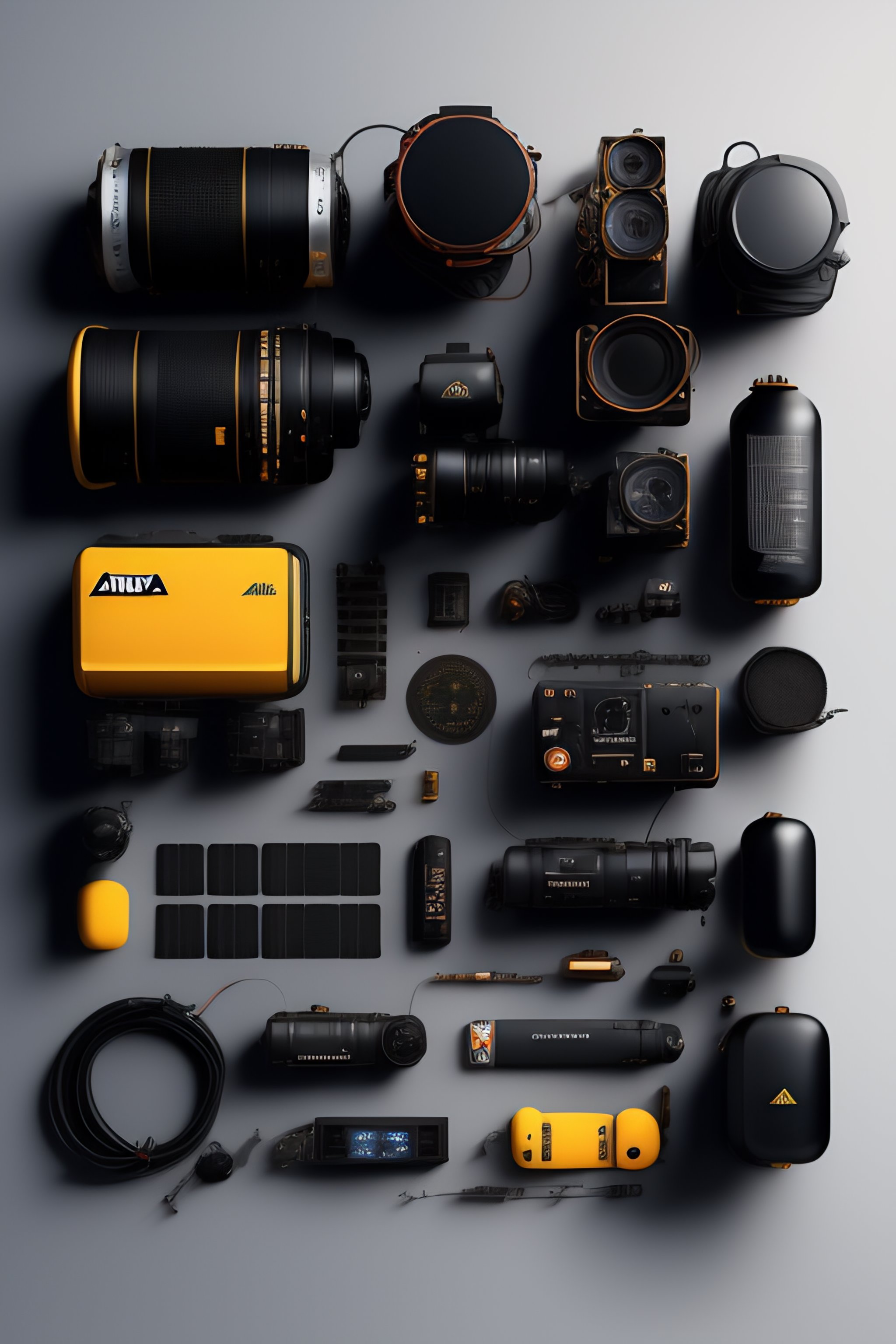 Lexica - "ARRI Alexa Mini", knolling, deconstruction, highly detailed ...