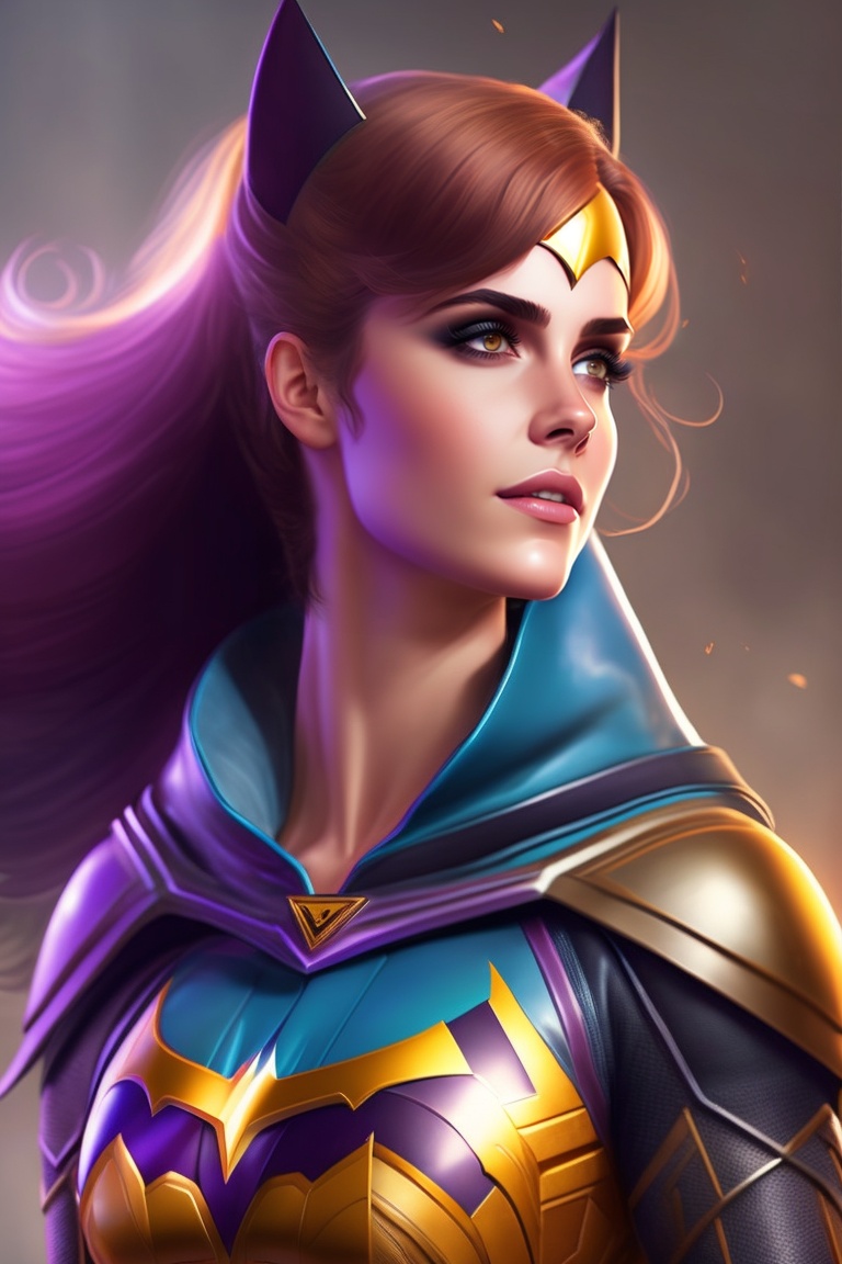 Lexica - Emma Watson as a batgirl, full body, rear
