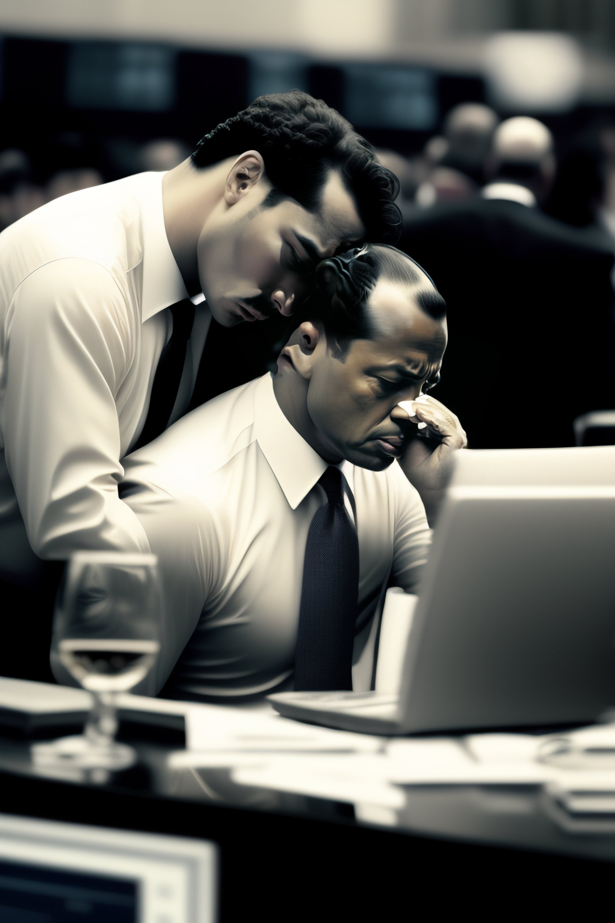 Lexica - Crying and sad Stock traders loosing money,Markets crashing ...