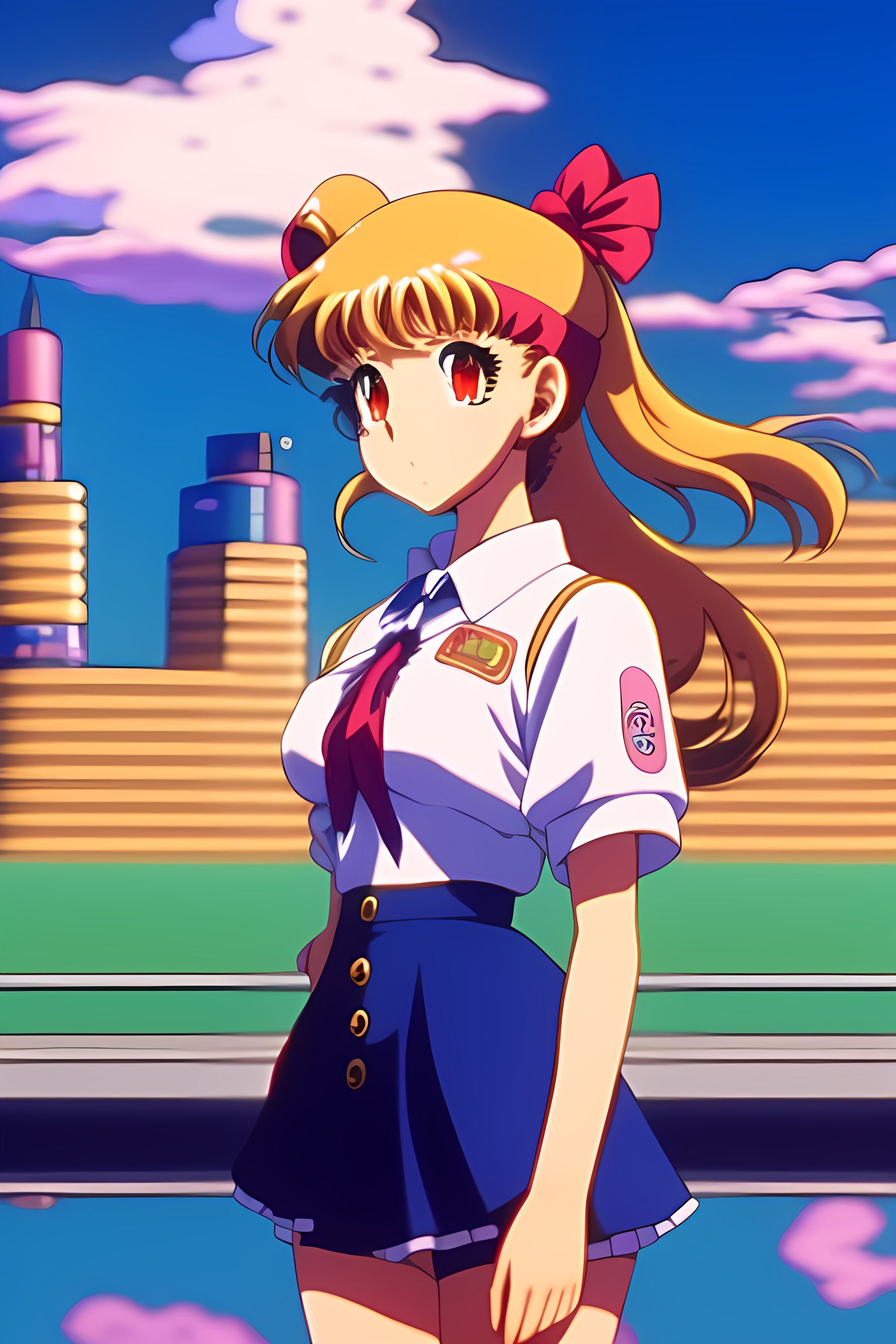 Lexica - 90's anime vintage anime screenshot joyful school girl Sailor ...