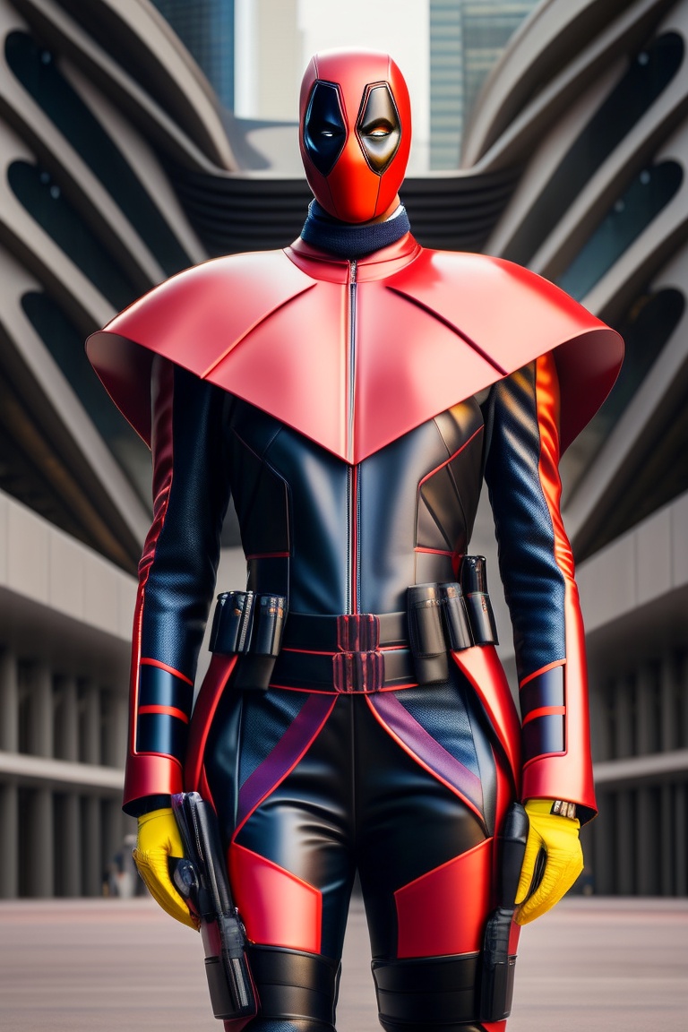 Lexica - Hyperrealistic Haute Couture Deadpool as a Fashion Model ...