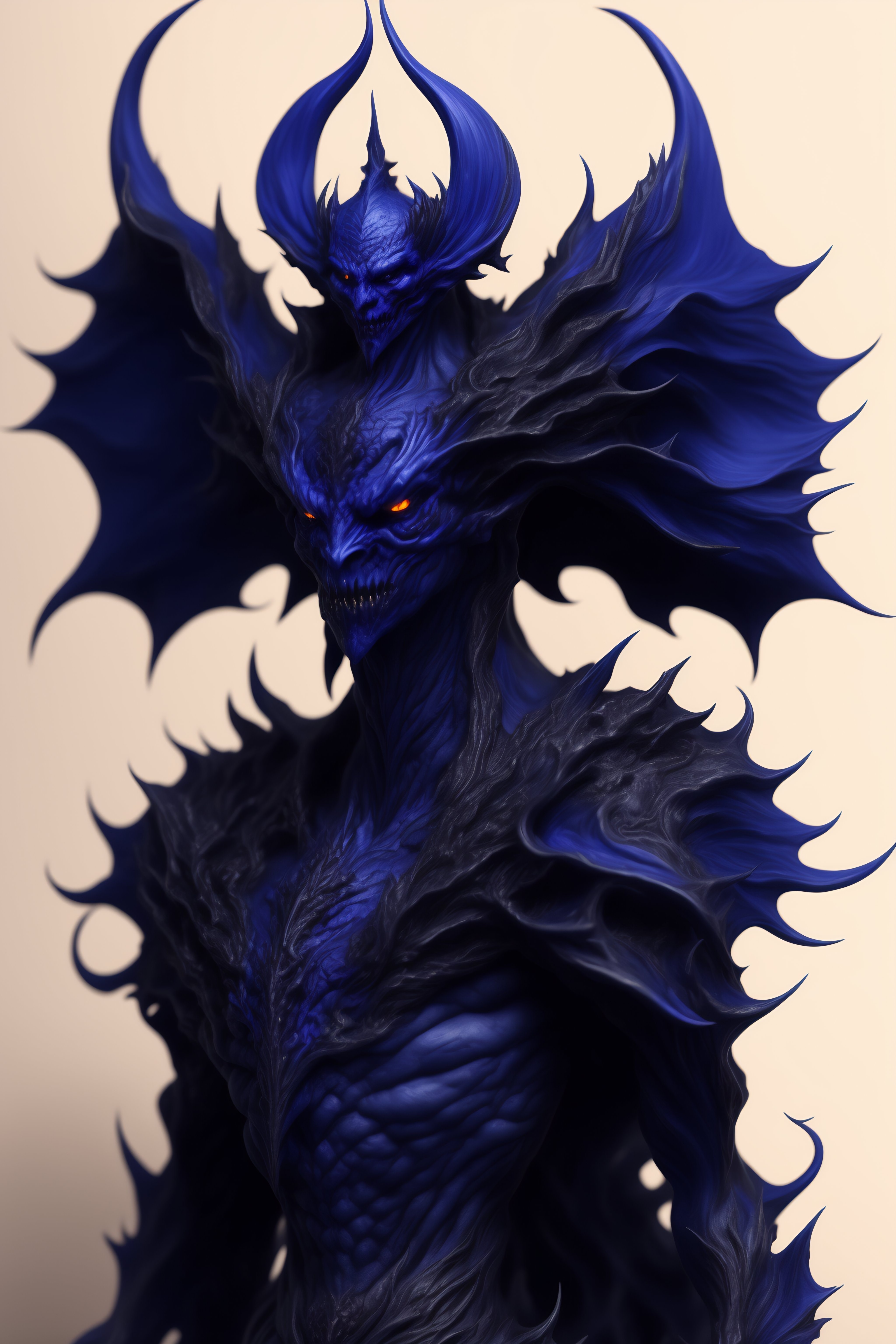 Lexica - Fullbody creature concept demon of envy, looks like a frail ...