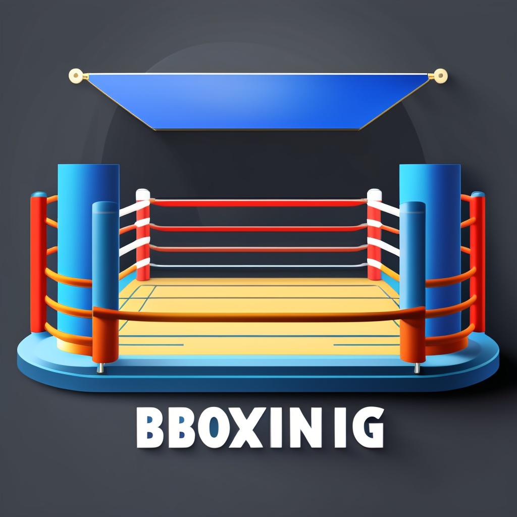 Lexica - Boxing ring stage in the style of vector graphics , adobe ...