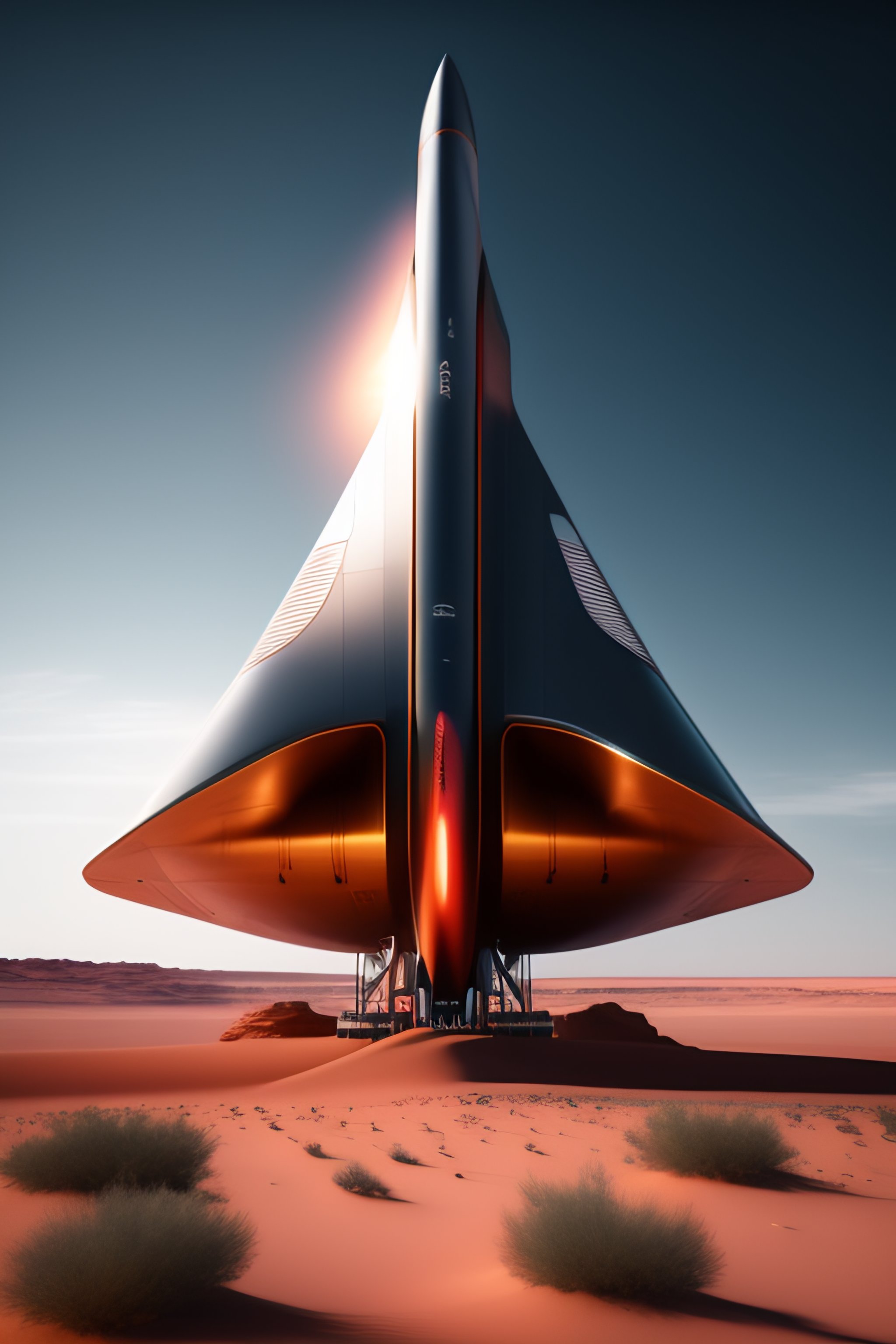 Lexica - Photograph of Spacex starship landed on a Mars realistic ...