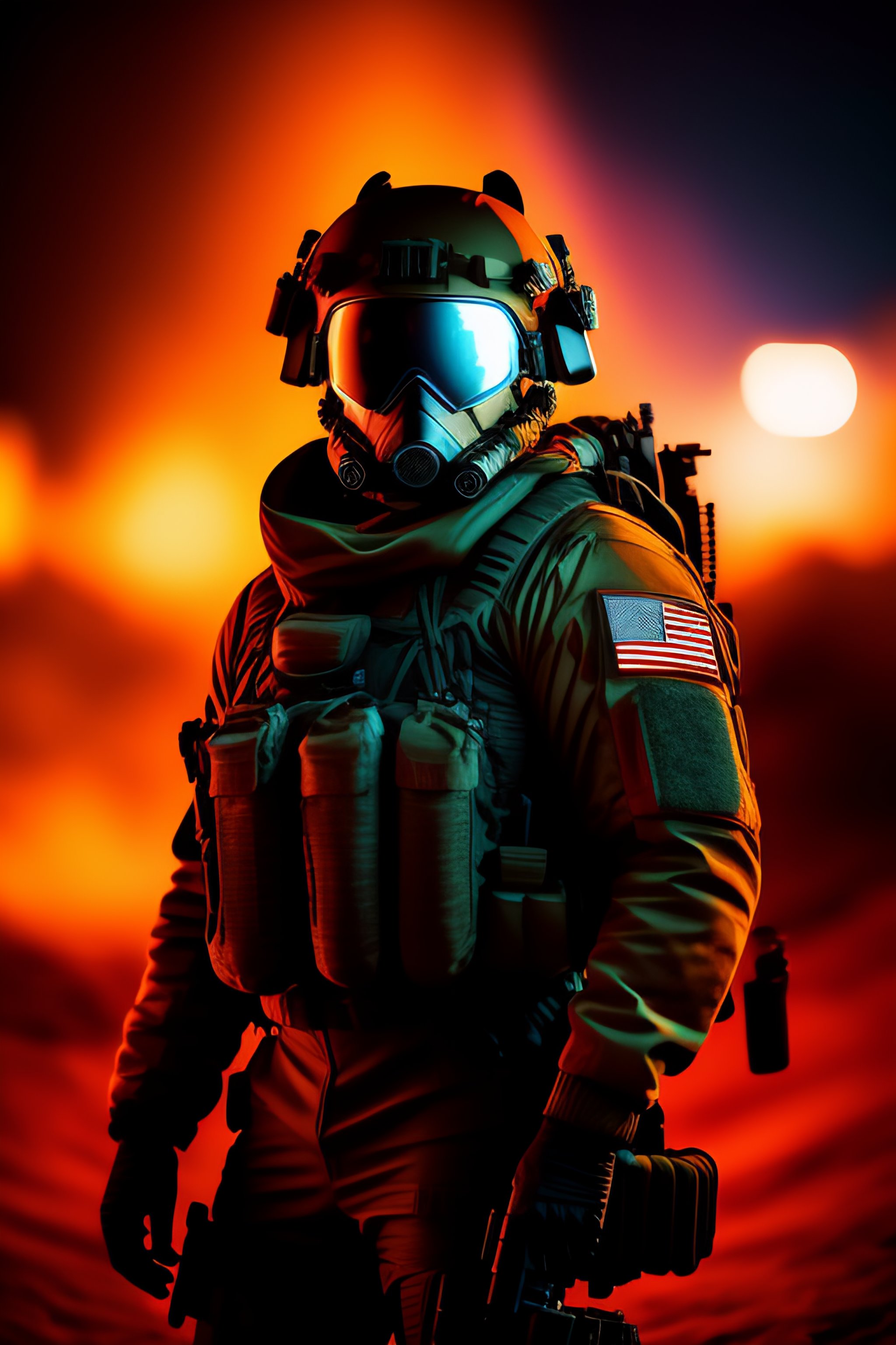 Lexica - Anthropomorphic red hamster warrior agent in a burnt land ...