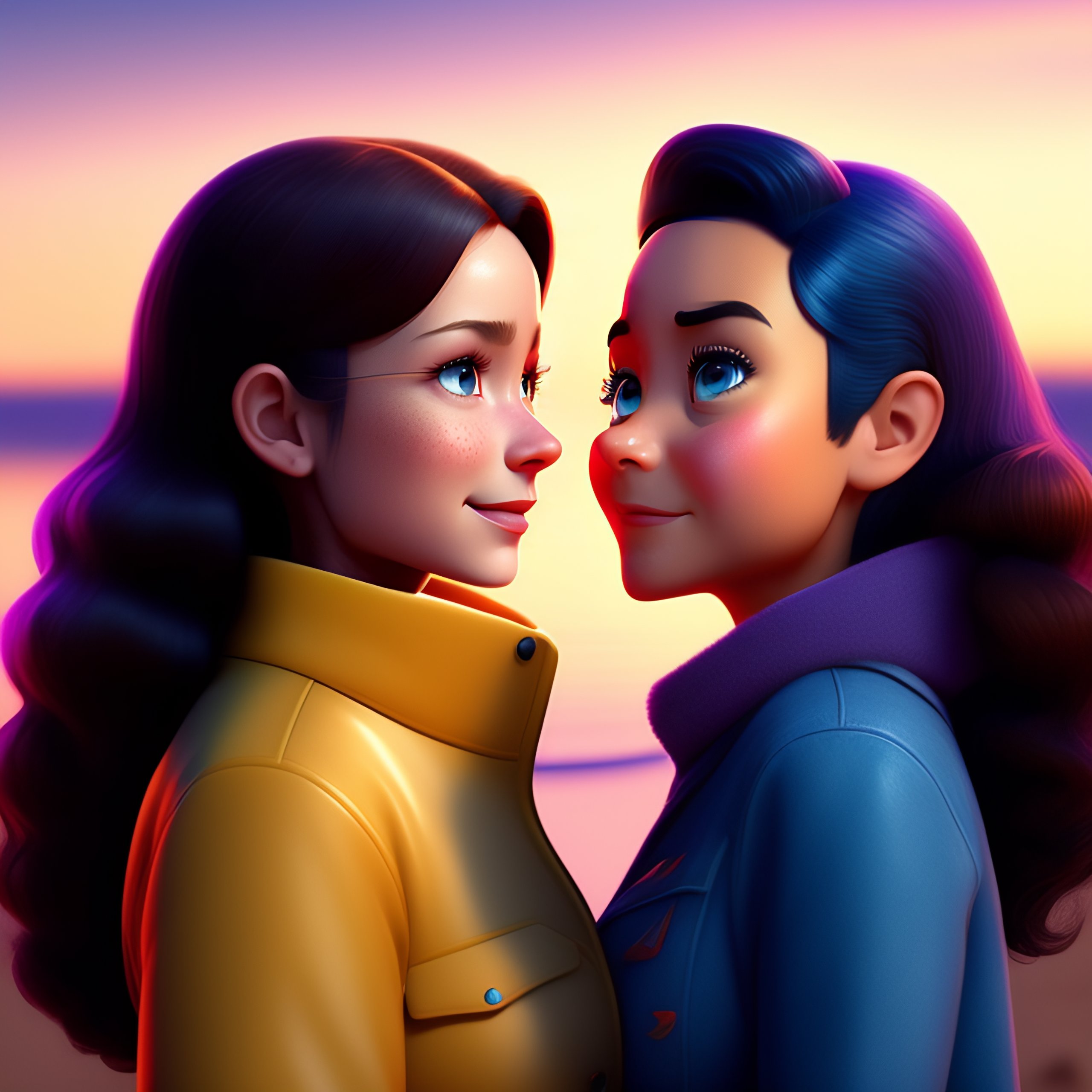 Lexica Pixar Movie Poster About Lesbian Sisters
