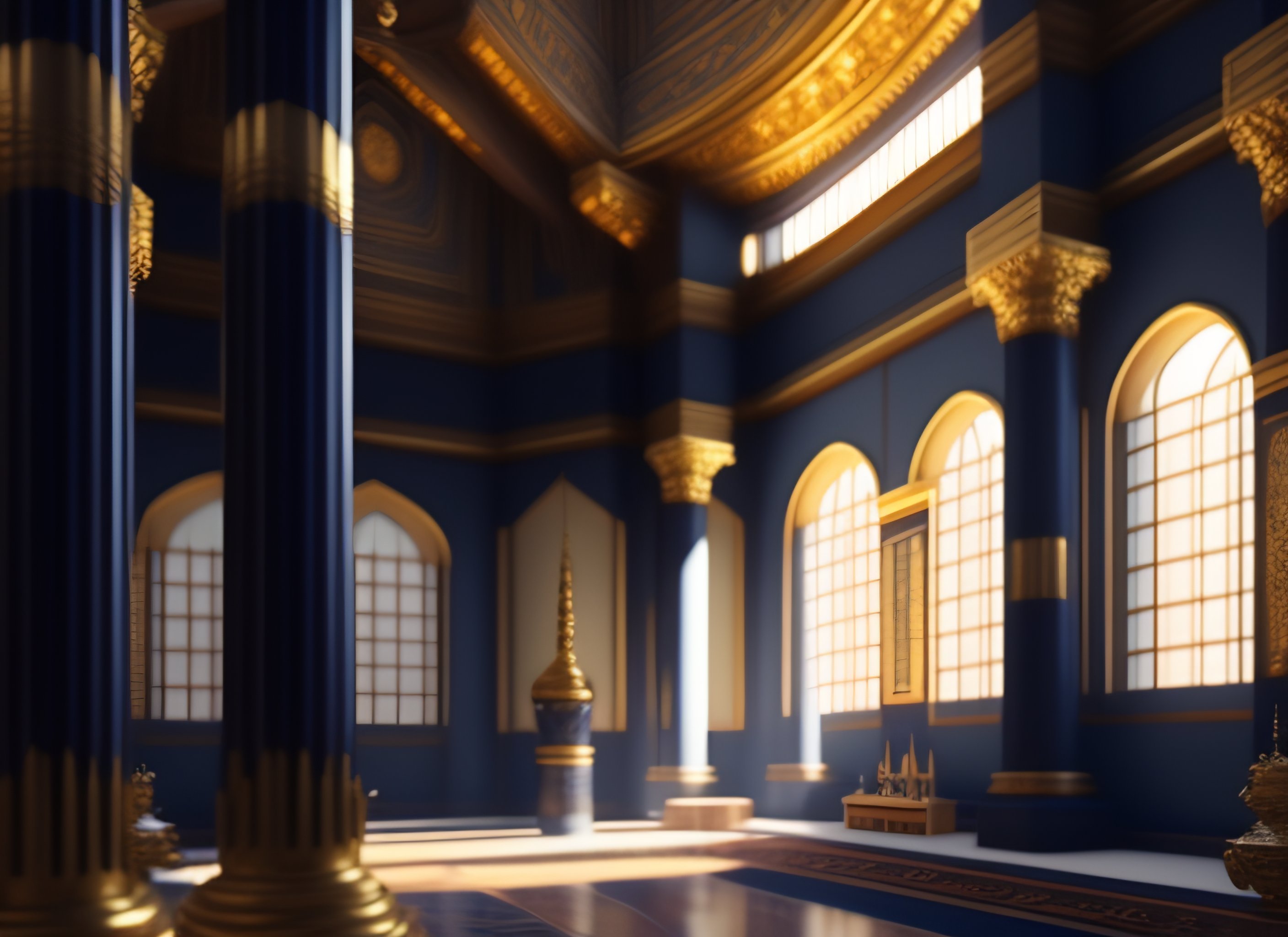 Lexica - Interior, temple, objects, columns, islam, architecture, navy ...