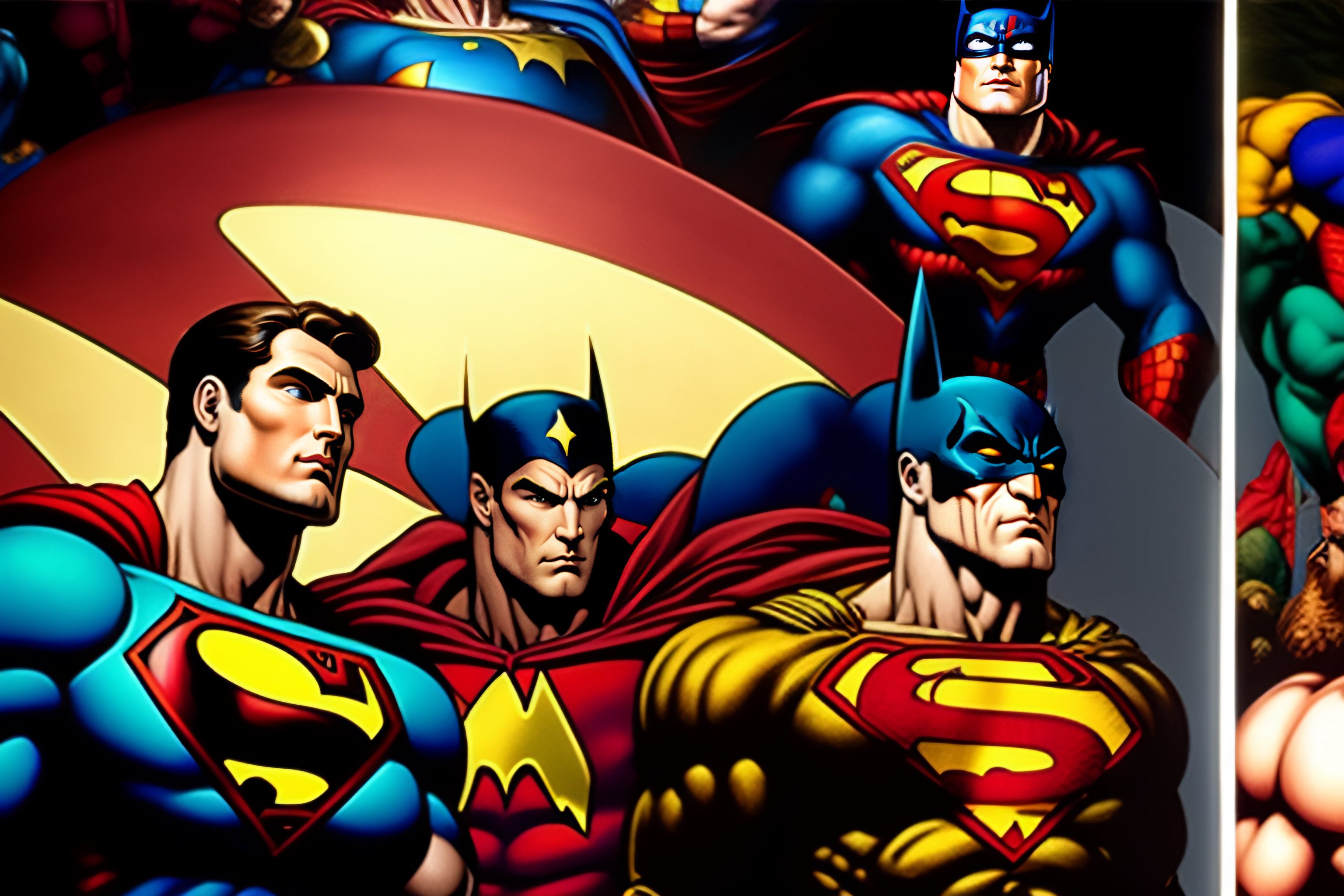 Lexica - Sistine chapel with marvel characters, batman, superman ...