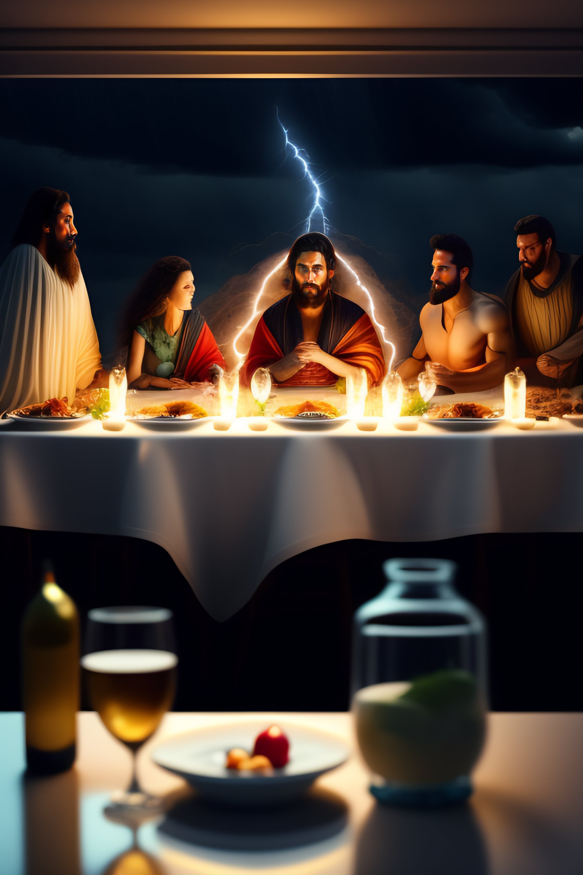 Lexica - Last supper eaten by lightning