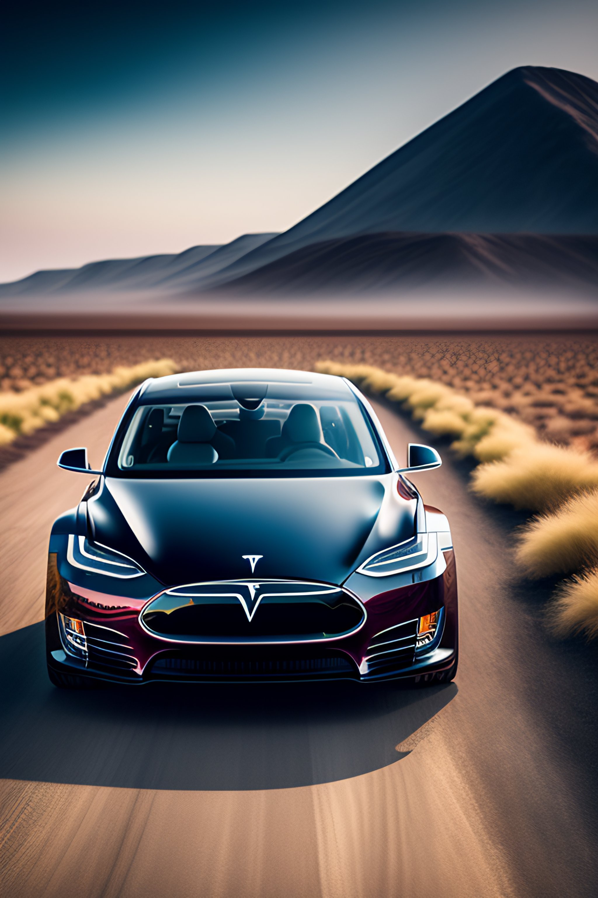 Lexica - Midjourney style, potrait of Tesla model