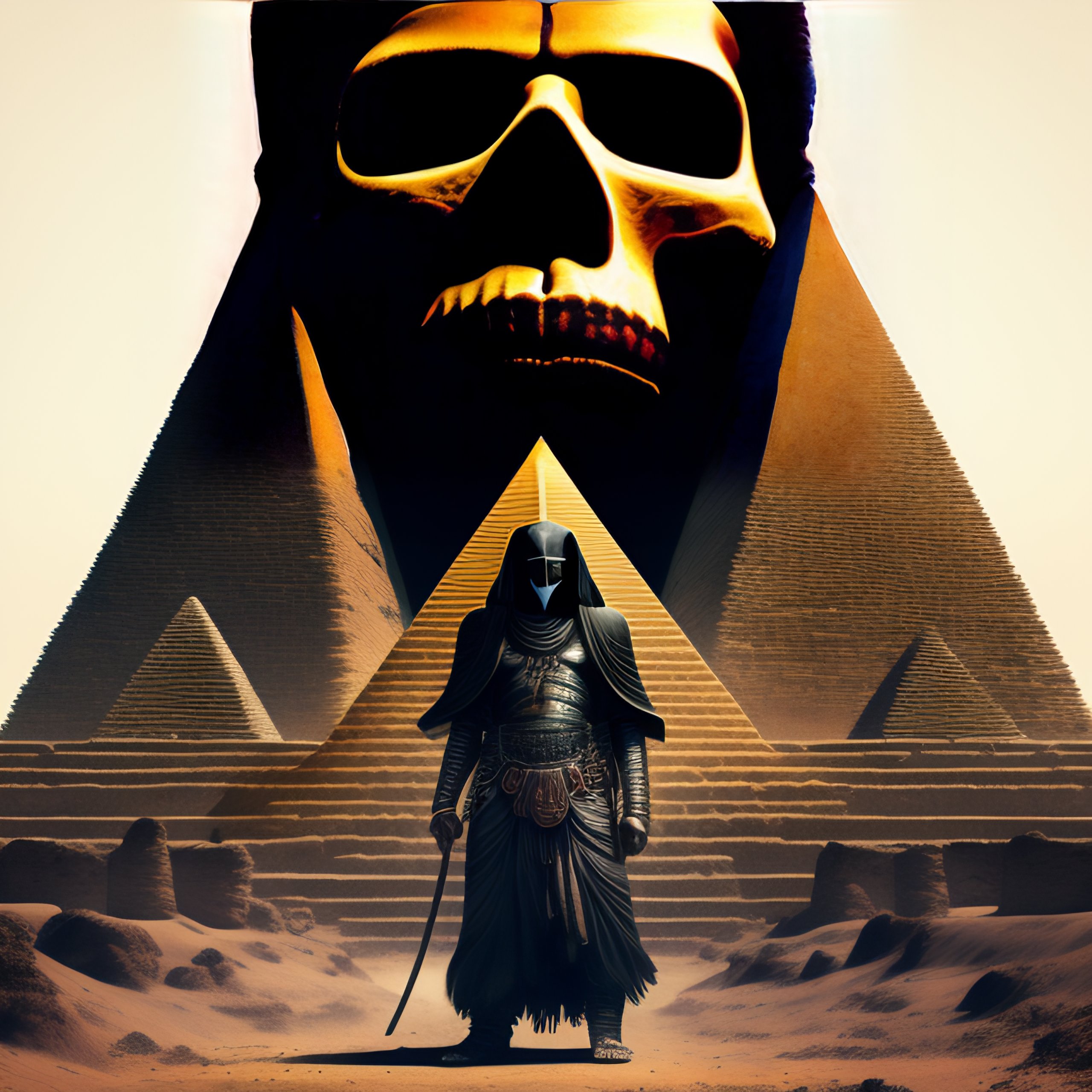 Lexica - Death metal band album cover art, drawn by Derek Riggs, mummy ...