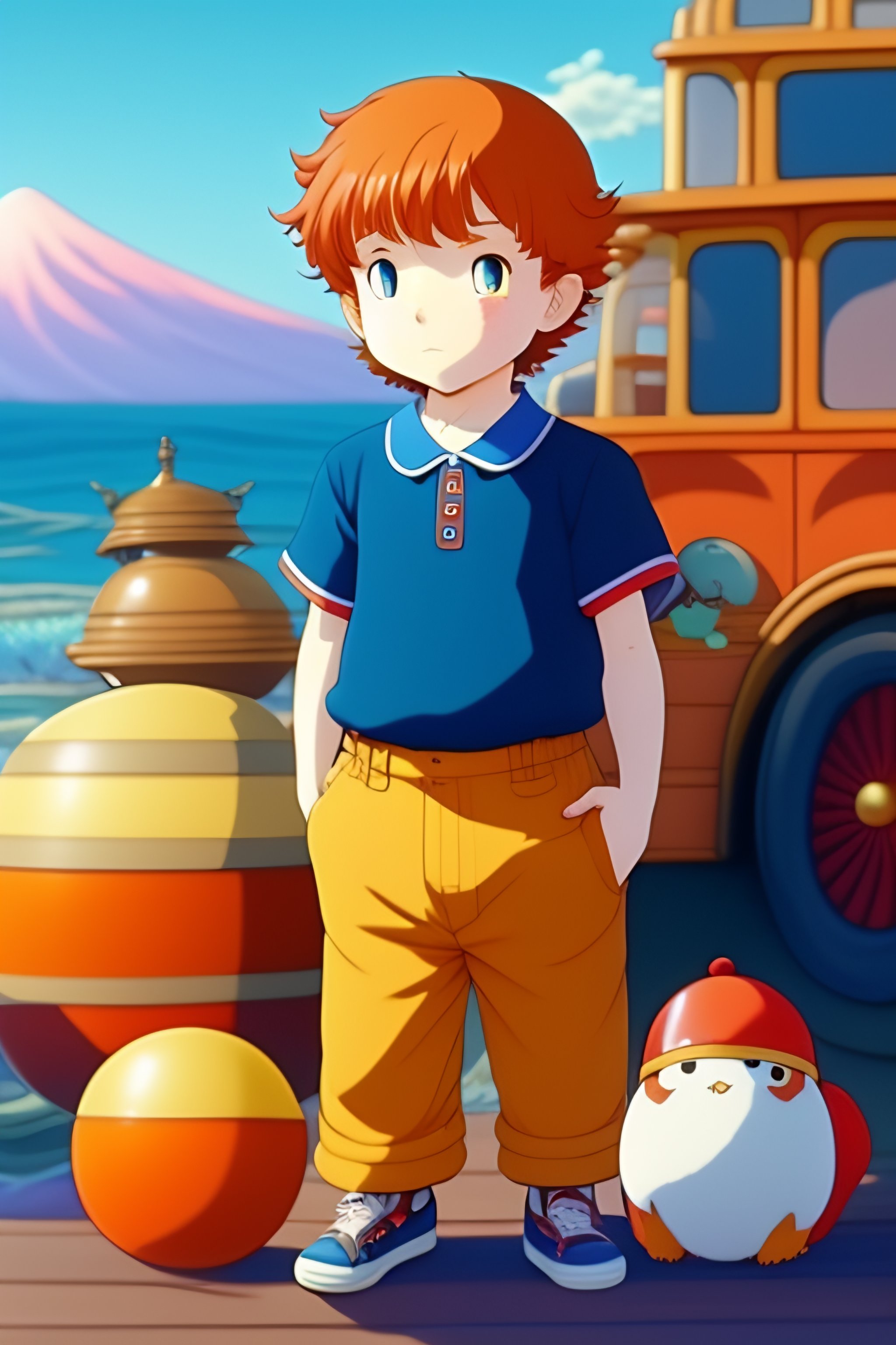 Lexica - In the style of Ghibli Animation, Japanese, Ponyo, young boy ...