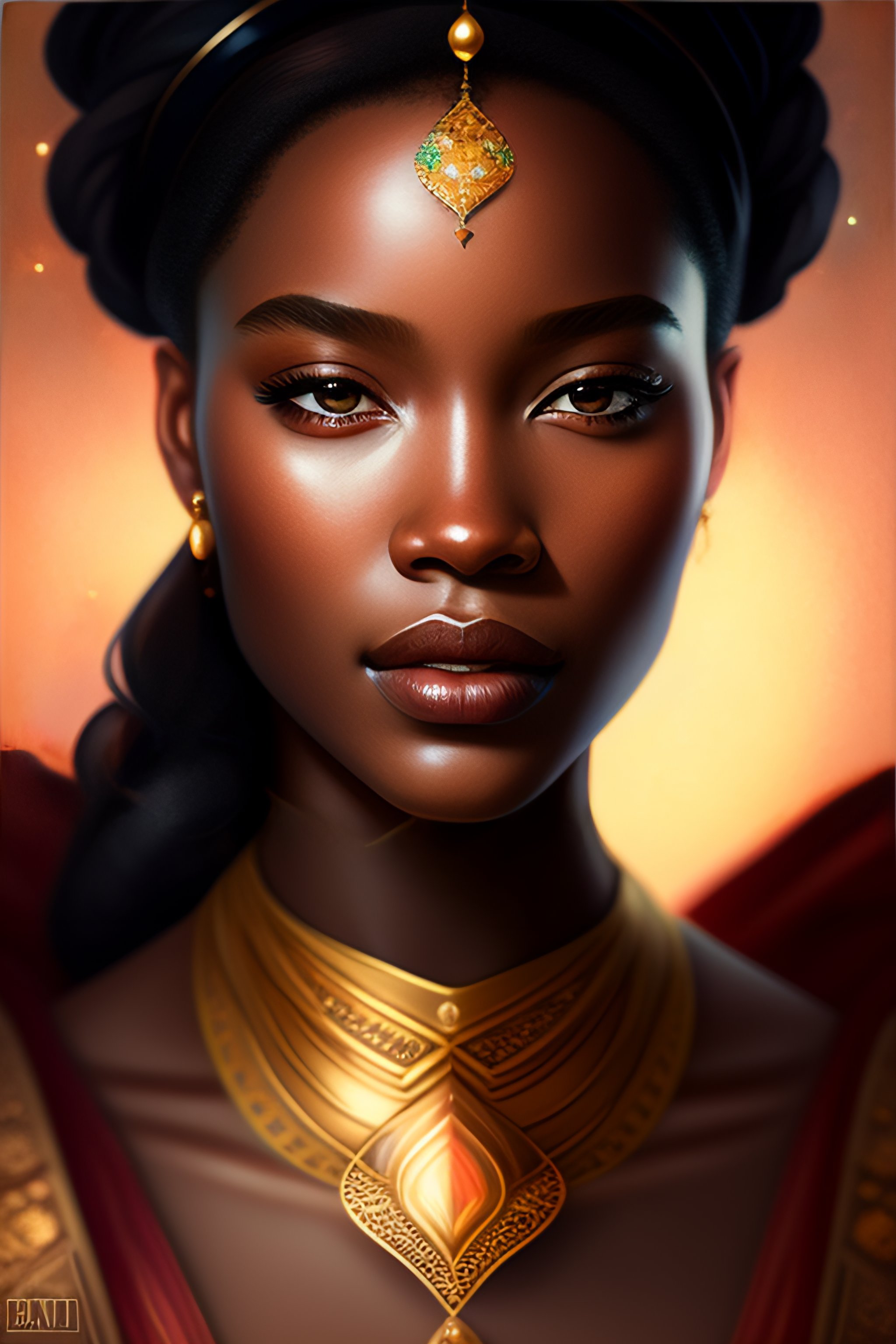 Lexica - Beautiful portrait of an attractive Princess, beautiful brown ...