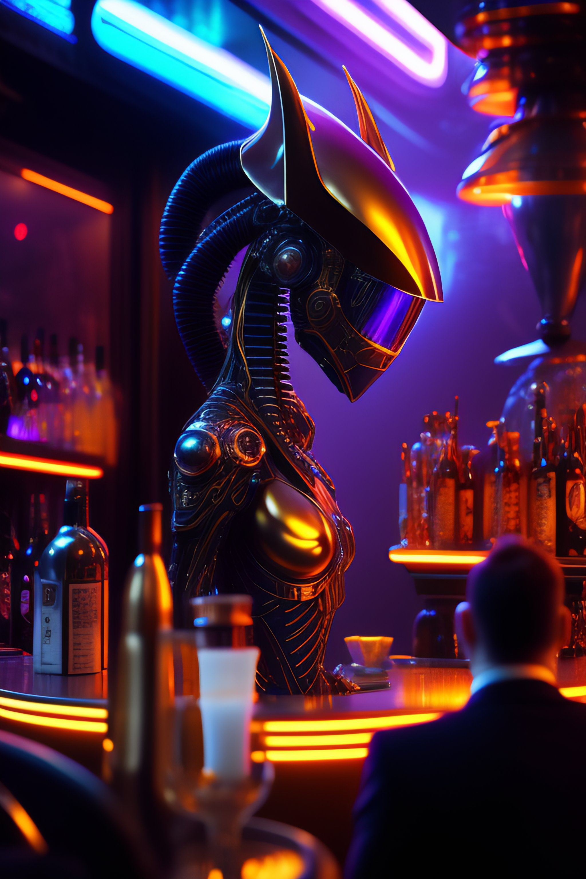 Lexica - Alien and biomechanical drinking cocktails elixir futuristic ...