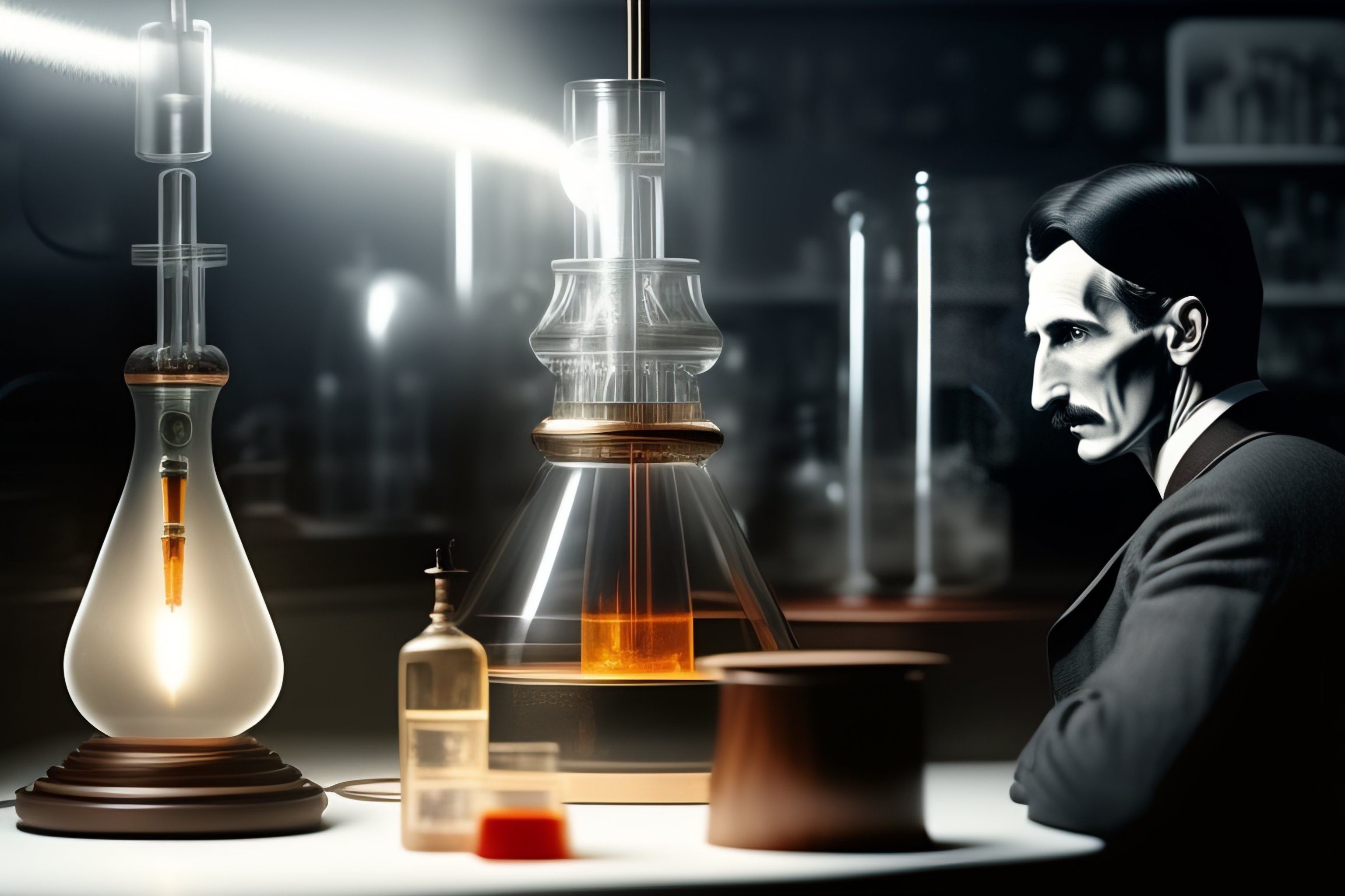 Lexica - Nikola Tesla’s Futuristic Knowledge in the lab