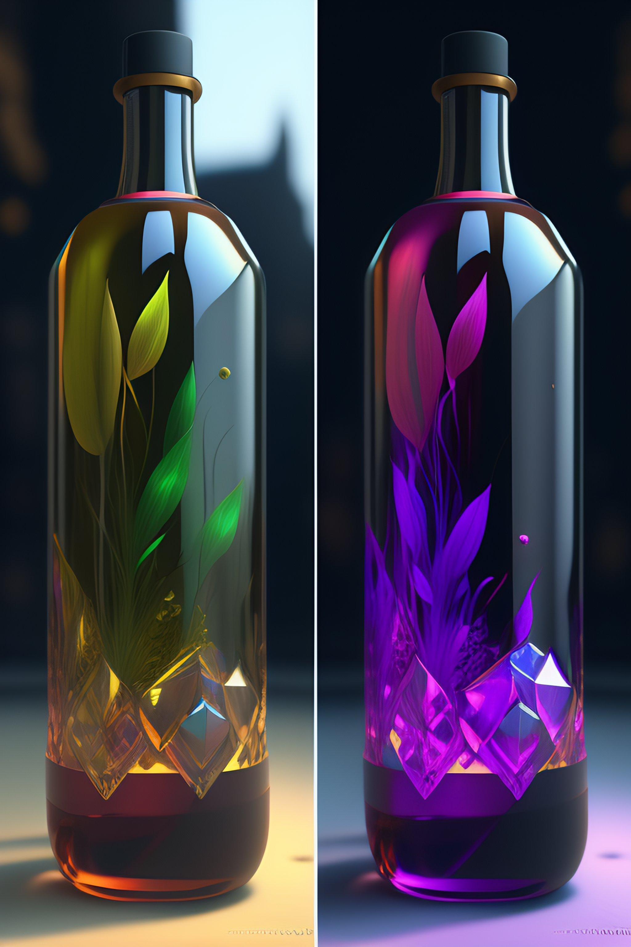 Lexica - Concept art; video game potions; intricate elegant bottles; trending on artstation; rpg ...