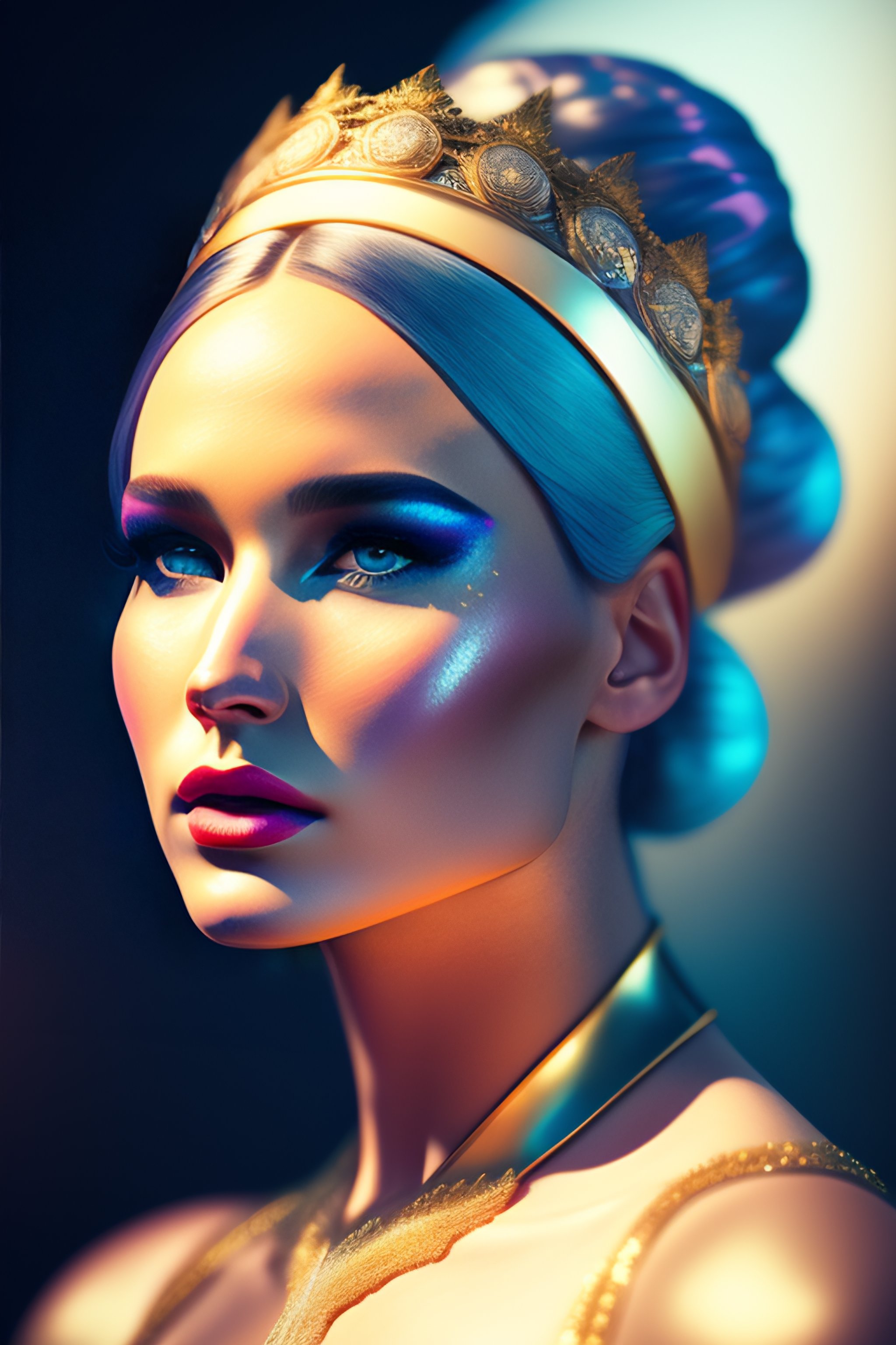 Lexica - Jennifer Lawrence as Fairy in clothing and headdress, Tom ...